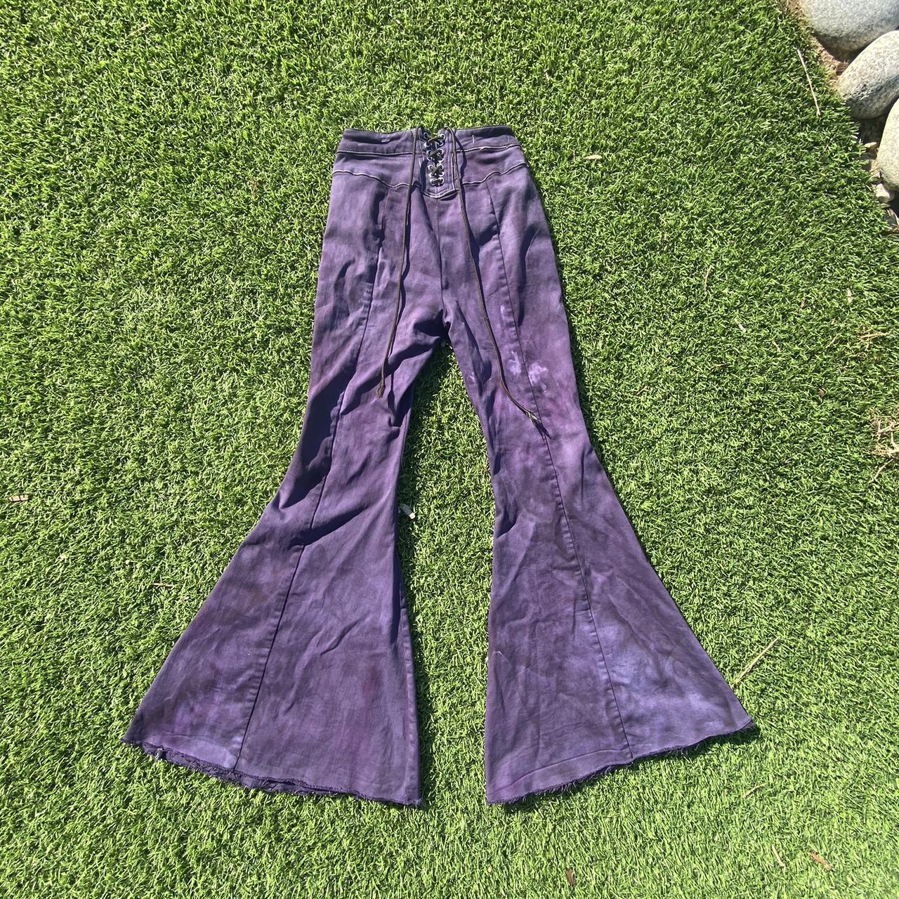RARE ART Custom TARANTULA “backwards” bell-bottoms... | Depop