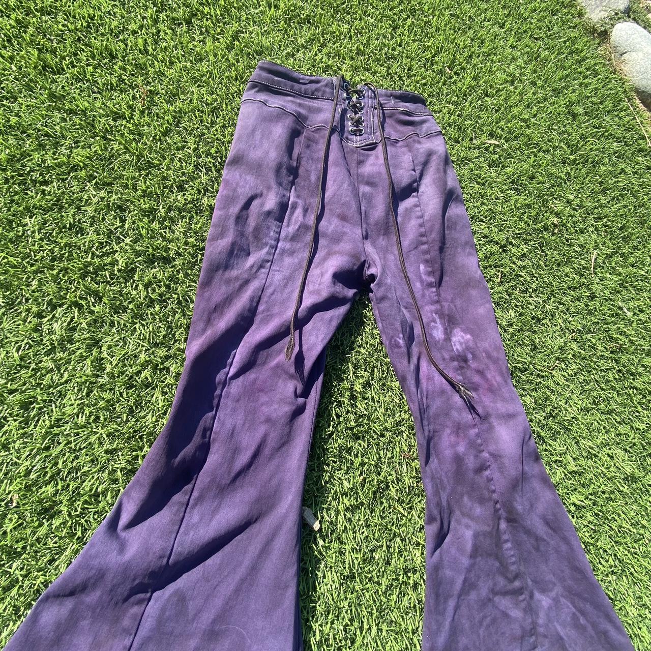 RARE ART Custom TARANTULA “backwards” bell-bottoms... | Depop