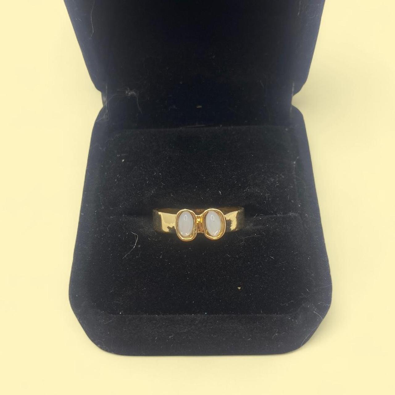 Golden size 6.5 opal ring jewellery | Depop