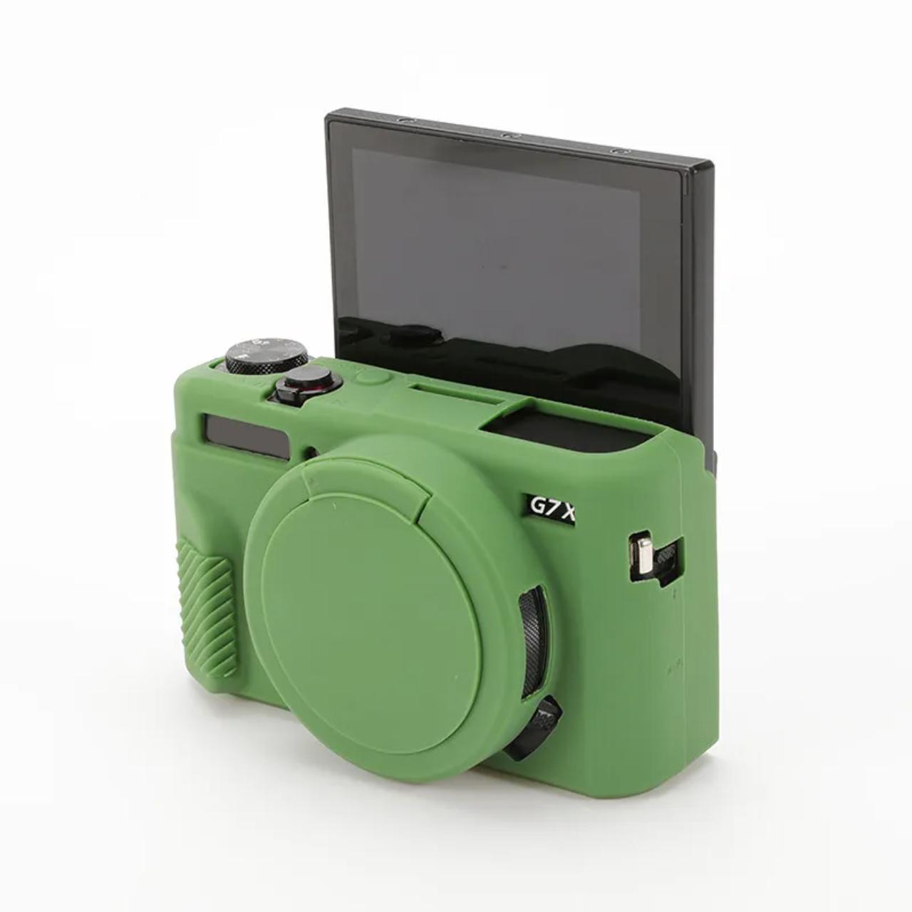 Canon Powershot G7 X Mark II with green Soft... - Depop