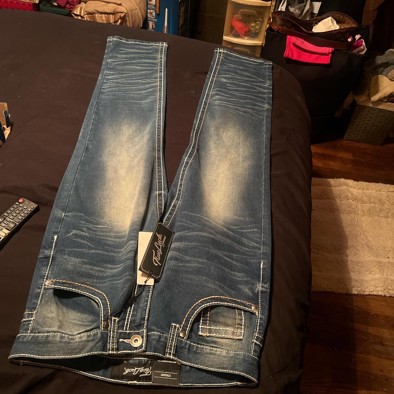 Brand new True luck straight leg stretch jeans - Depop