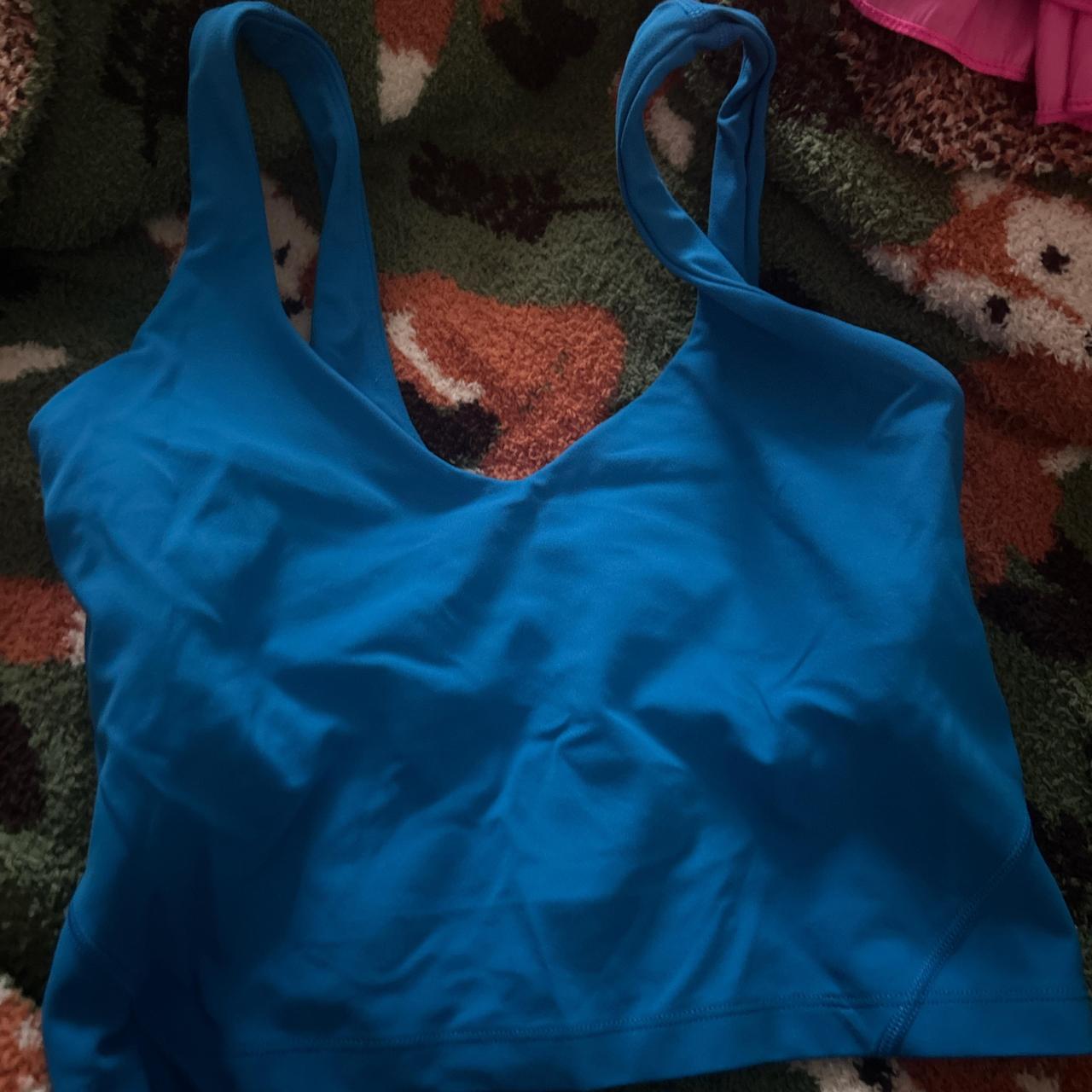 poolside blue align tank #lululemon... - Depop