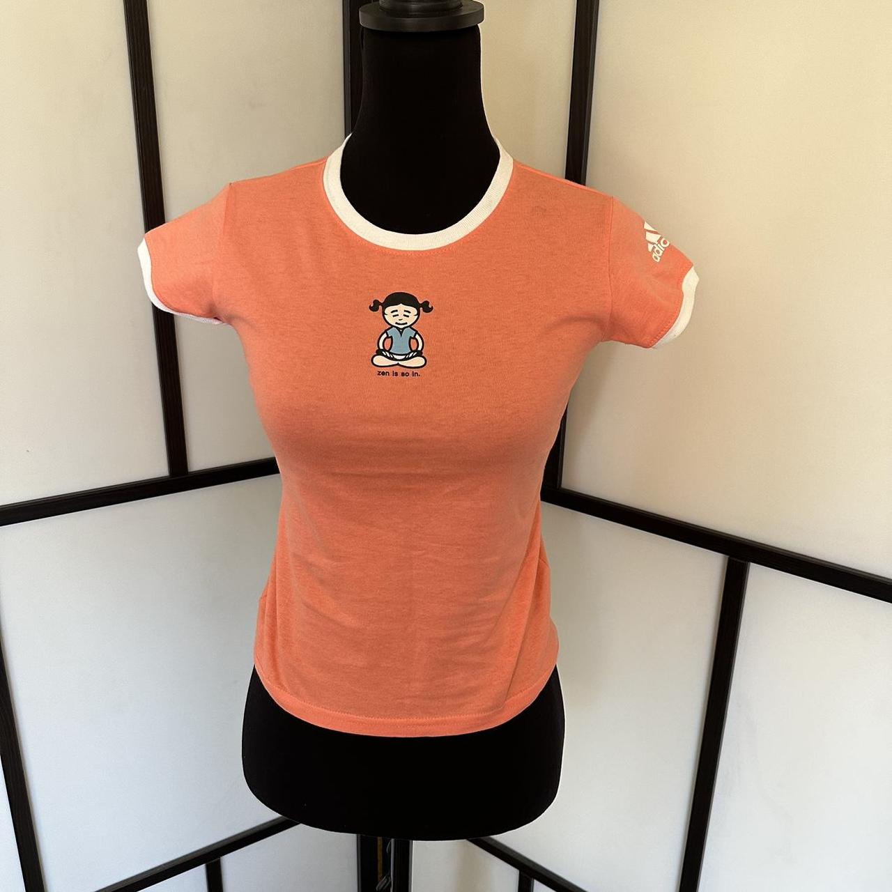 Adidas “Zen Is So In” ringer t shirt for girls size... - Depop