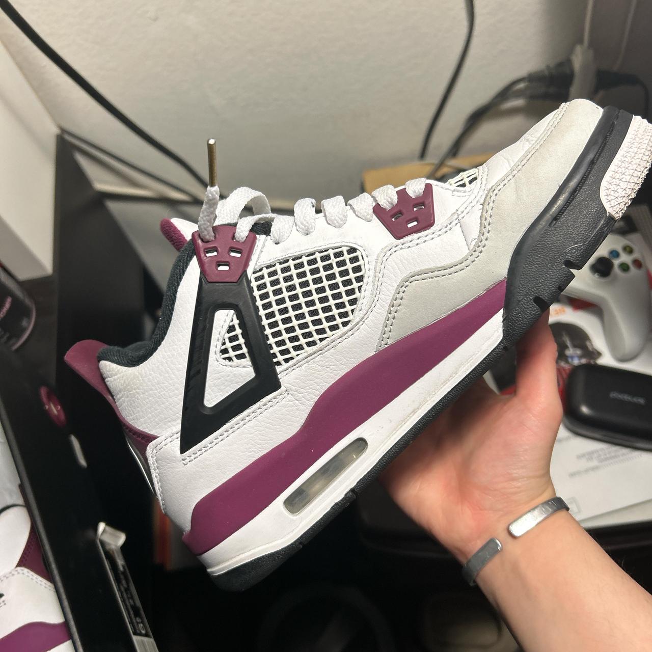 PSG jordan 4 size 6.5Y/ 8W lightly used w box - Depop