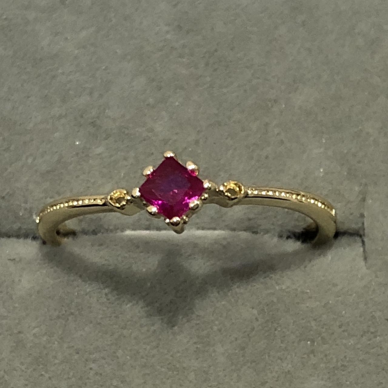 14k yellow gold ruby ring #luxuryjewellery - Depop