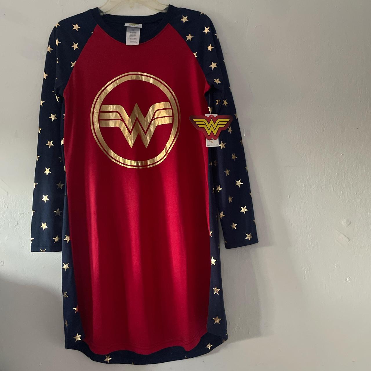 INTIMO Wonder Woman Circle Logo Raglan Night Gown. Depop