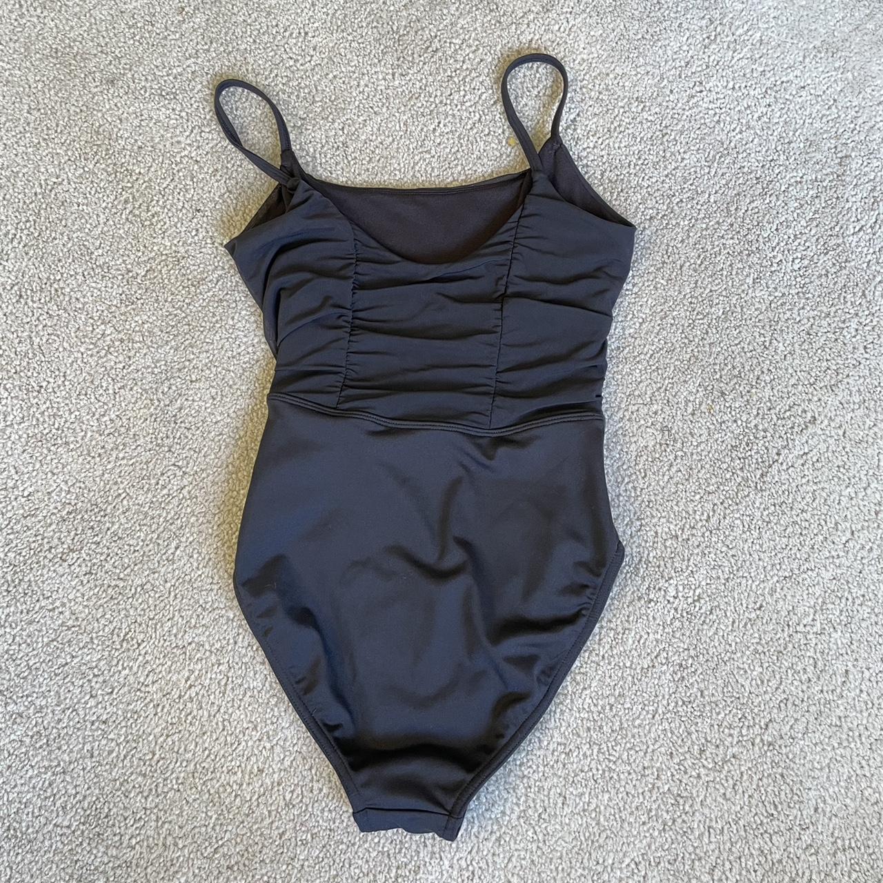 Bloch High Cut Dance Leotard with Mesh ruffle... | Depop