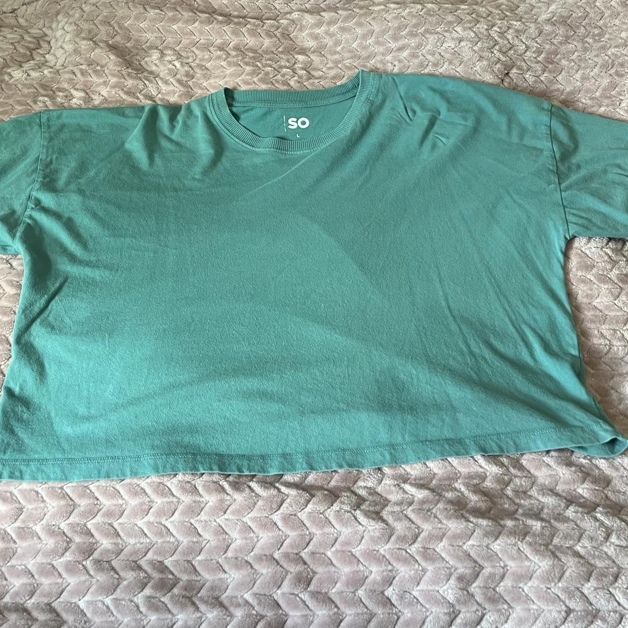 Blue Crop Top Depop