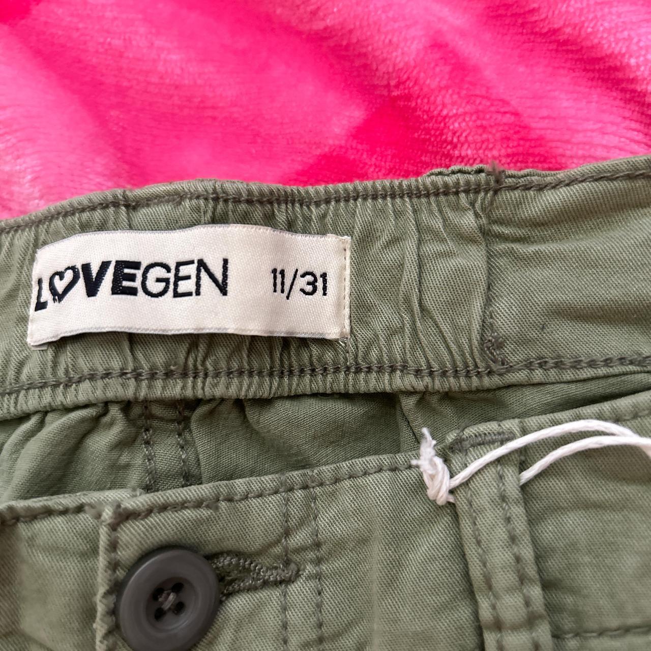 Lovegen green khaki cargo pants Brand new! - Depop