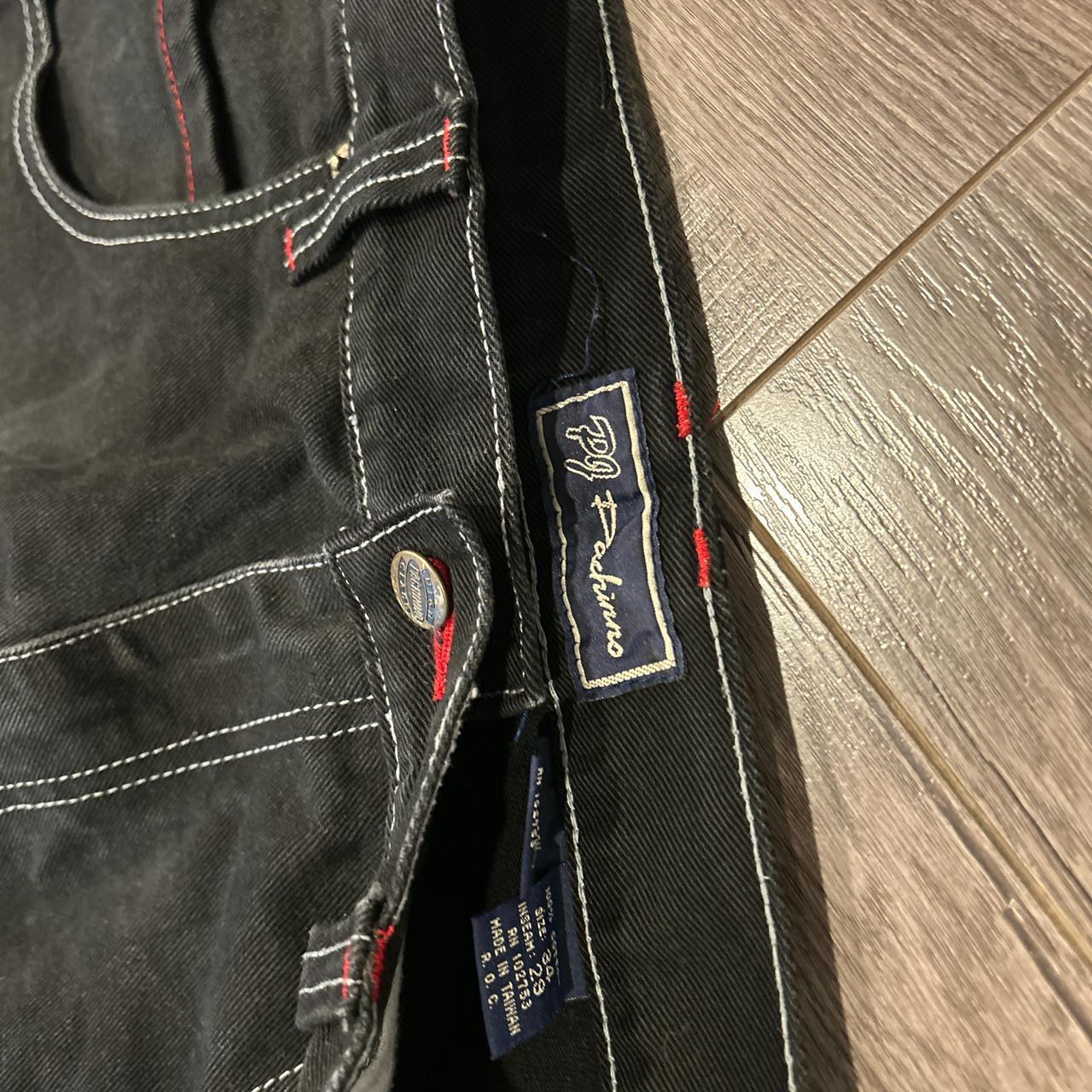 JNCO Men's Black and Red Jeans Vintage Pachinno... - Depop