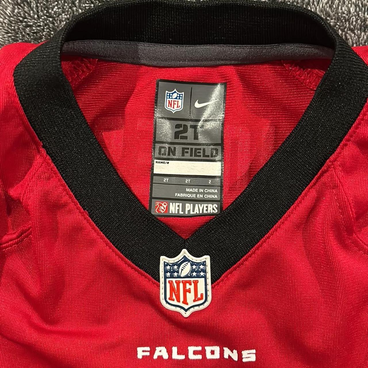 Nike Atlanta Falcons Julio Jones 11 red and black... - Depop
