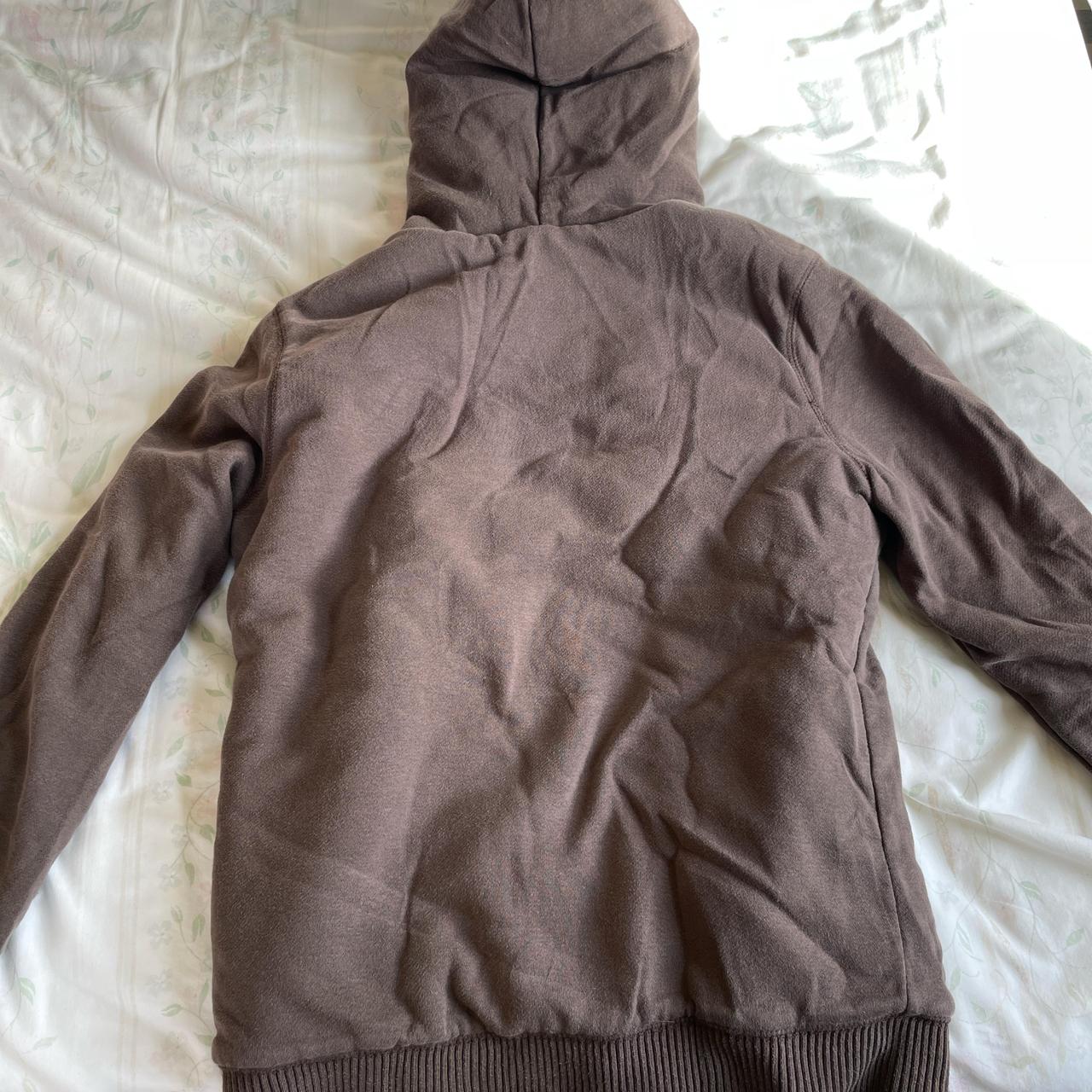 aeropostale super rare brown hoodie zip up jacket... - Depop