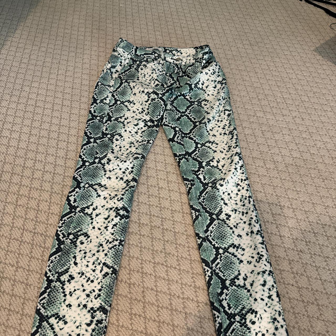 Sandro python print jeans - Depop