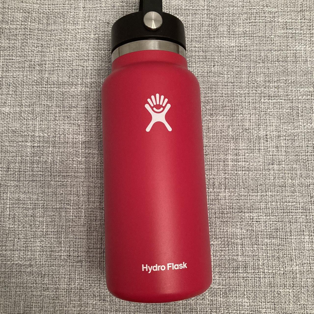 Red HydroFlask (32 oz) Newly HydroFlask, still in... - Depop