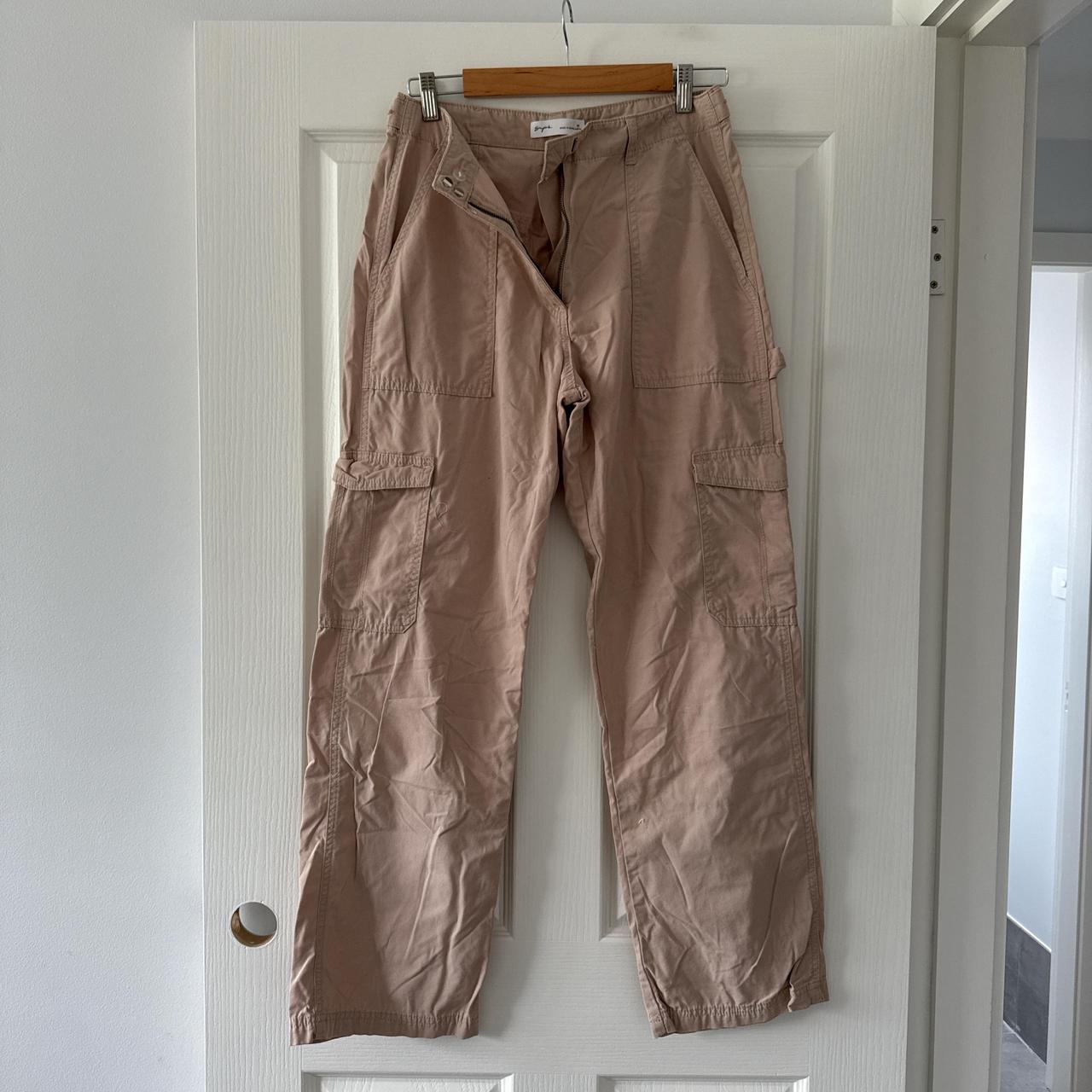 SUPRE Beige cargo trousers Size 10 In excellent... | Depop