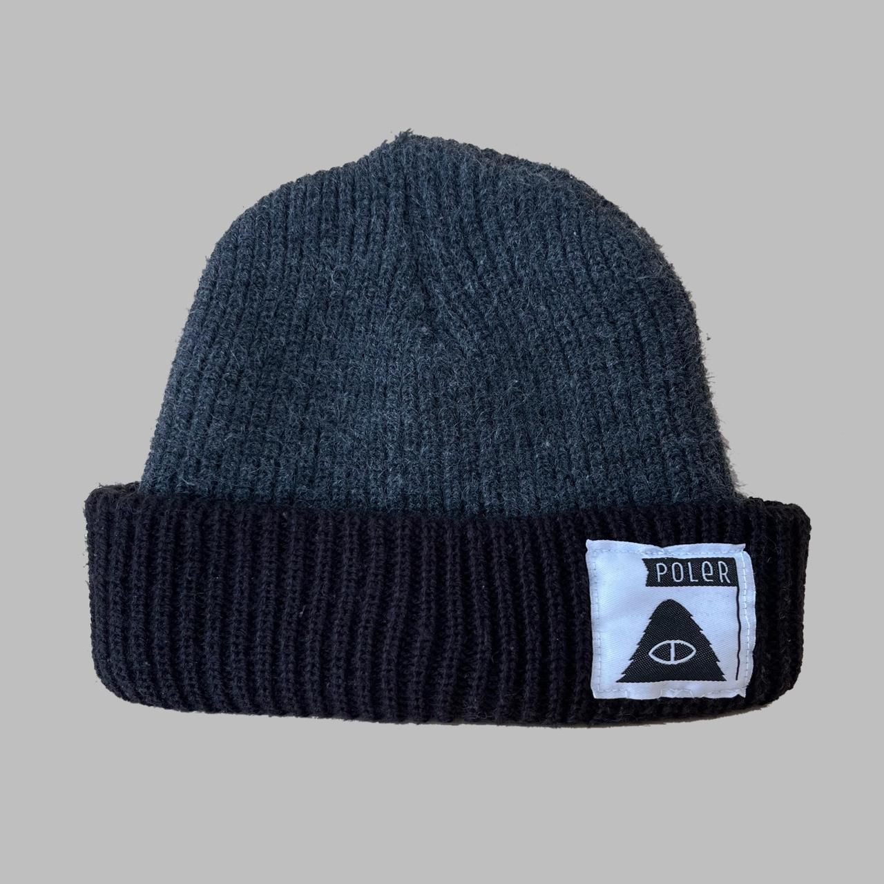 Poler Men's Black and Grey Hat | Depop