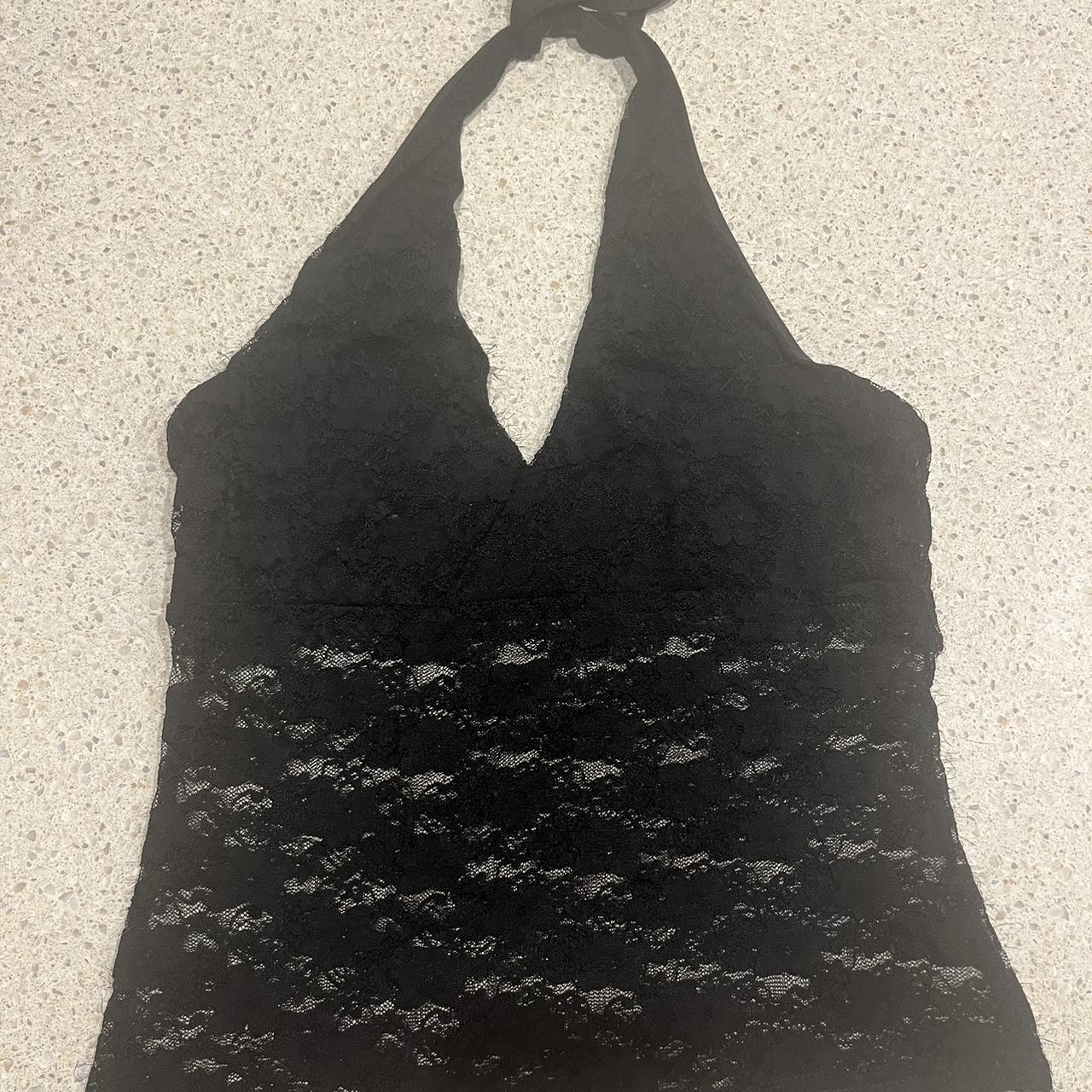 Glassons black lace halter - Depop
