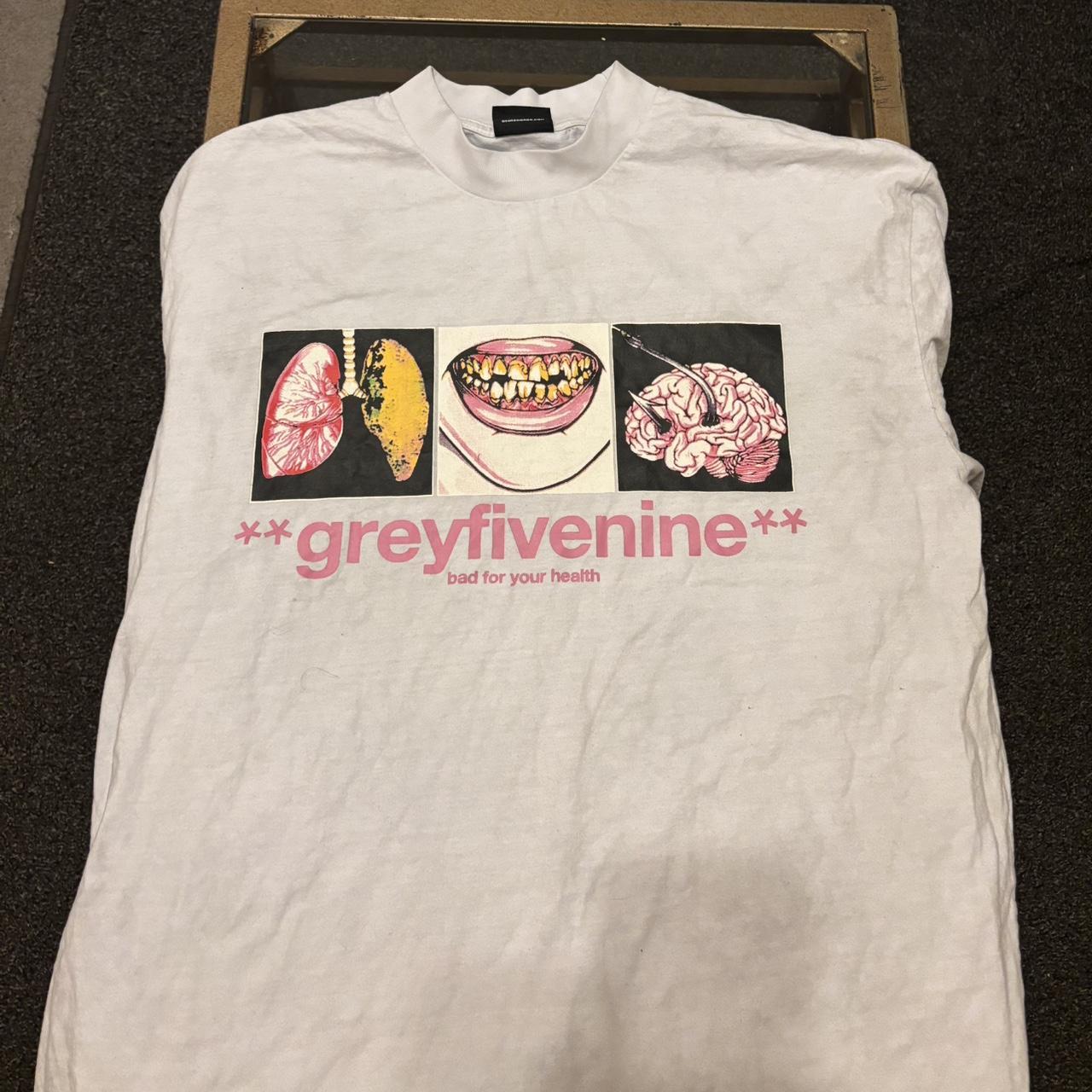 GREYFIVENINE “BAD FOR YOUR HEALTH” TEE (worn once,... | Depop