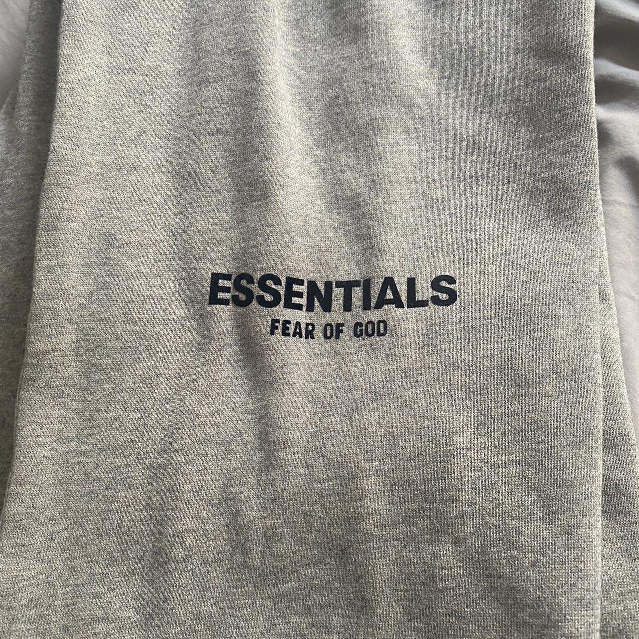 Grey essentials sweat pants Size small Brand new,... - Depop