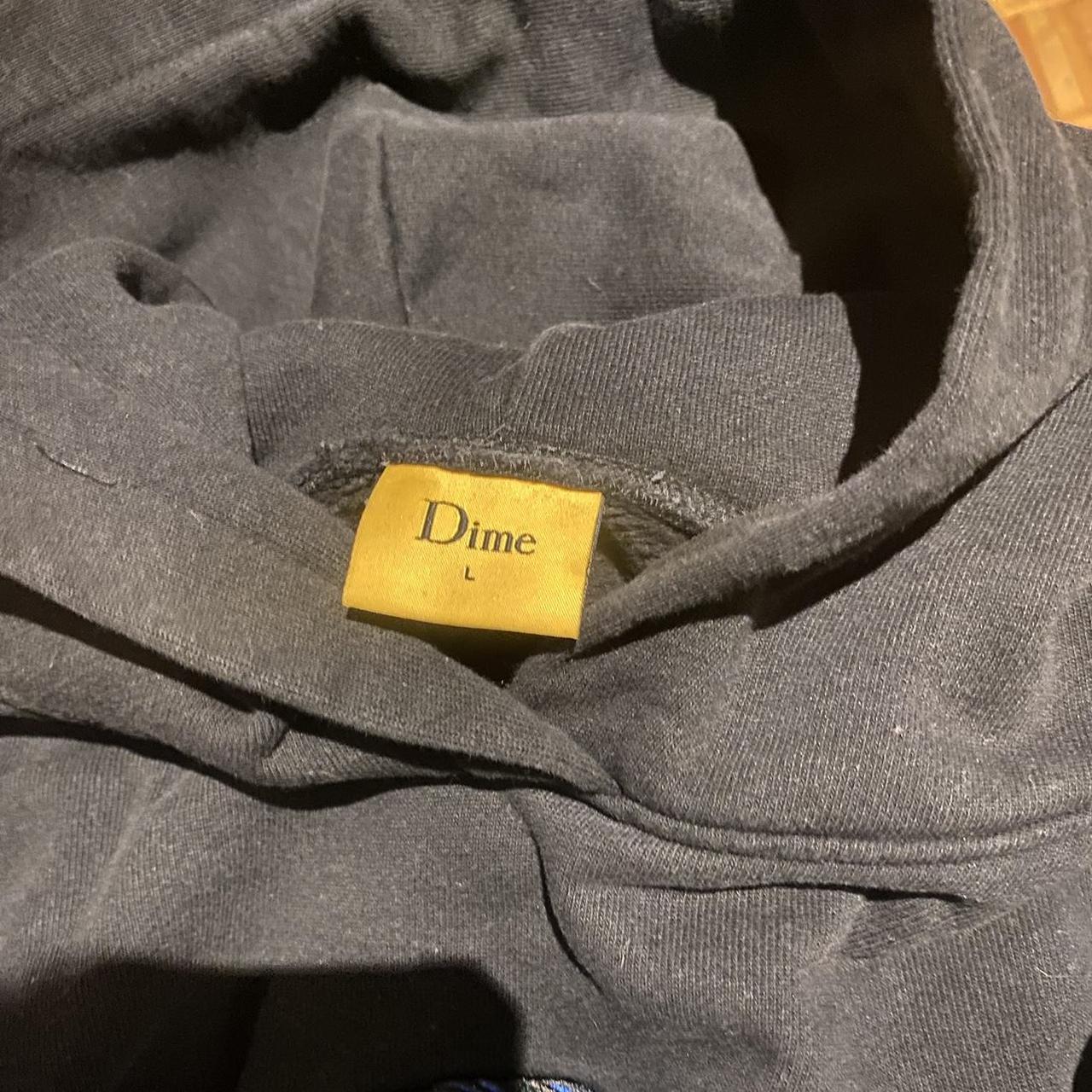 Dime Mimic Hoodie Black - Depop