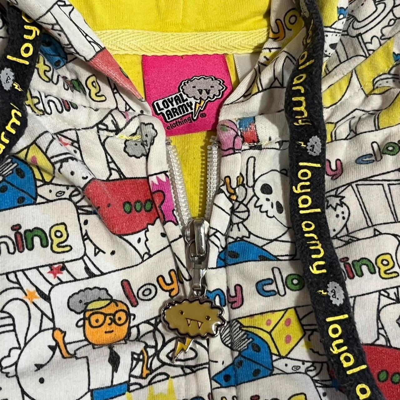 Super swag 2010s all over print zip up hoodie by... - Depop