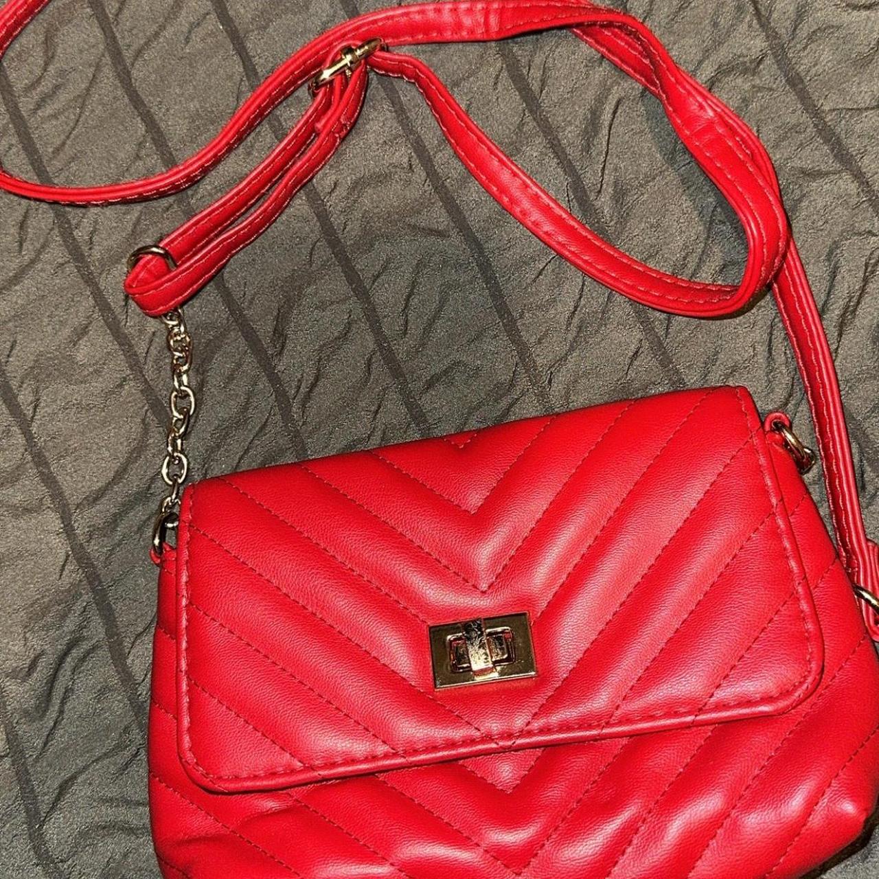 Mini red crossover bag - Depop