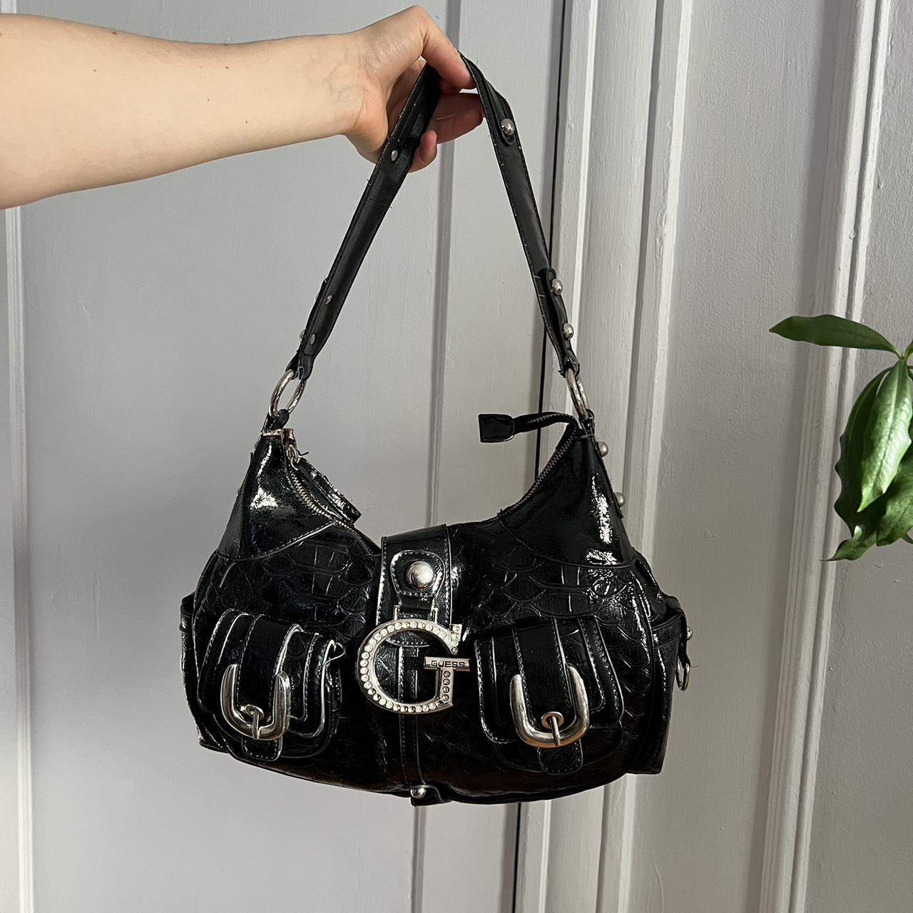 Y2k vintage black guess bag #y2k #vintage #guessbag... - Depop