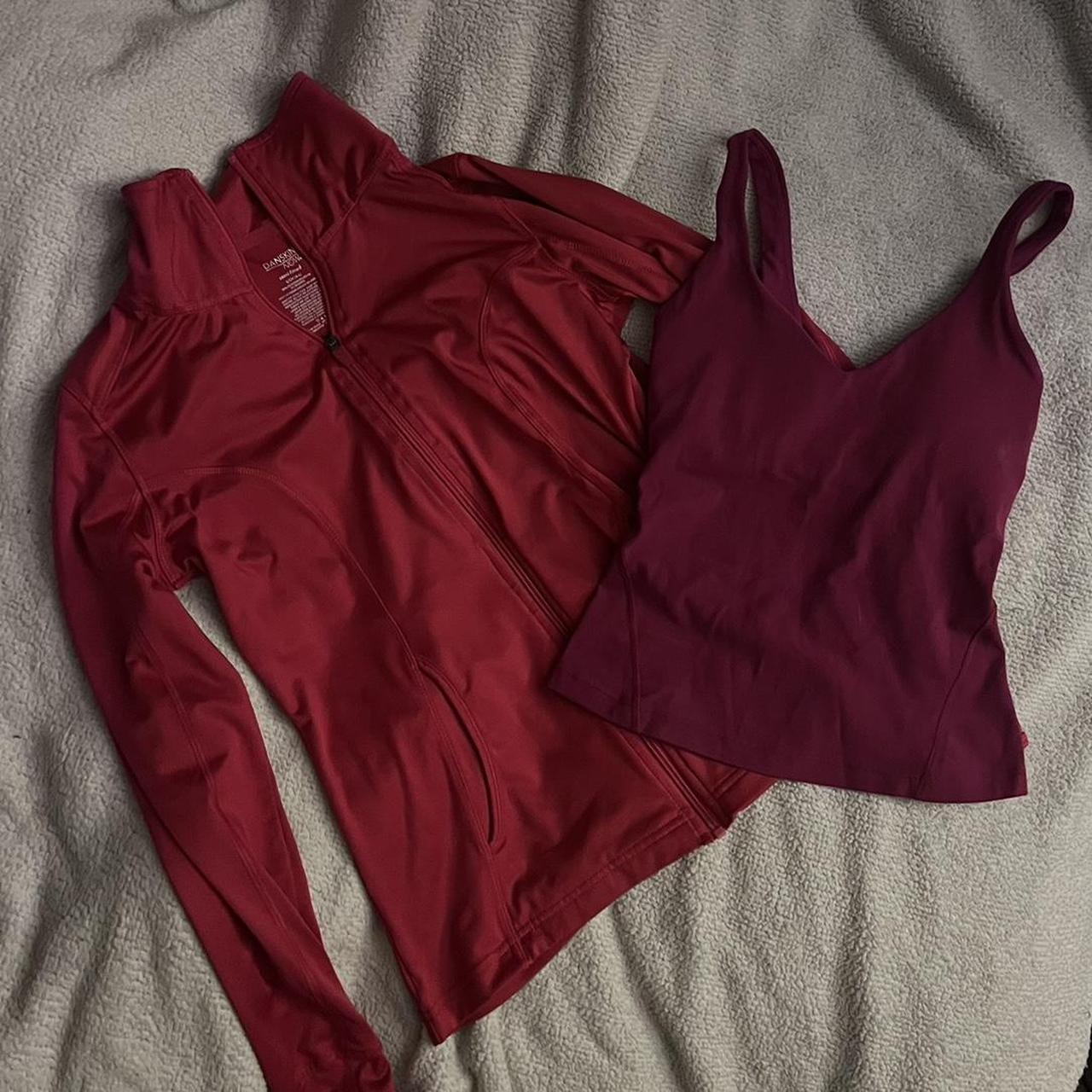 lululemon align tank & cute magenta define jacket... - Depop