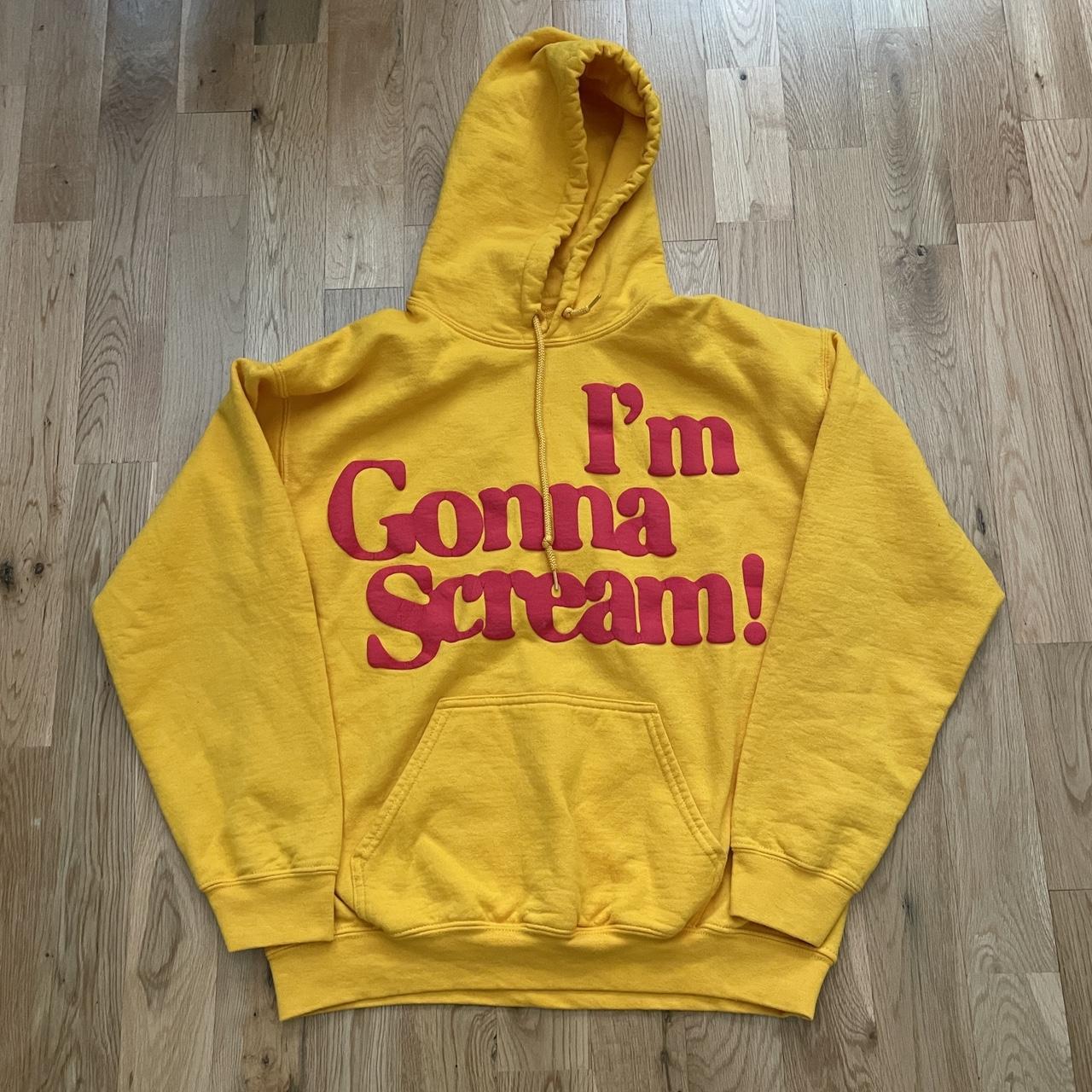 Remi Wolf I’M gonna scream puff foam print hoodie... - Depop