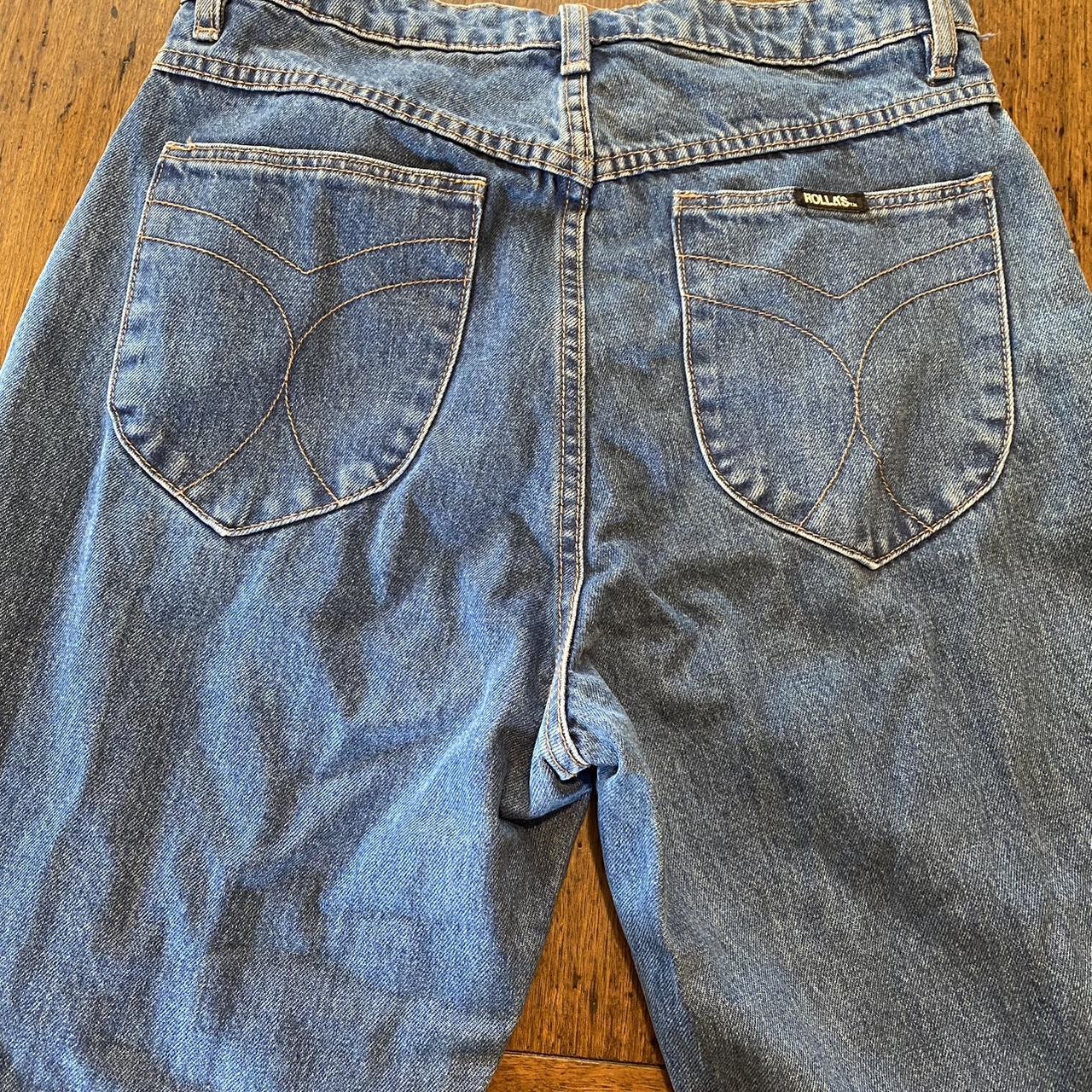 Rollas original high rise straight size 30. Blue... | Depop