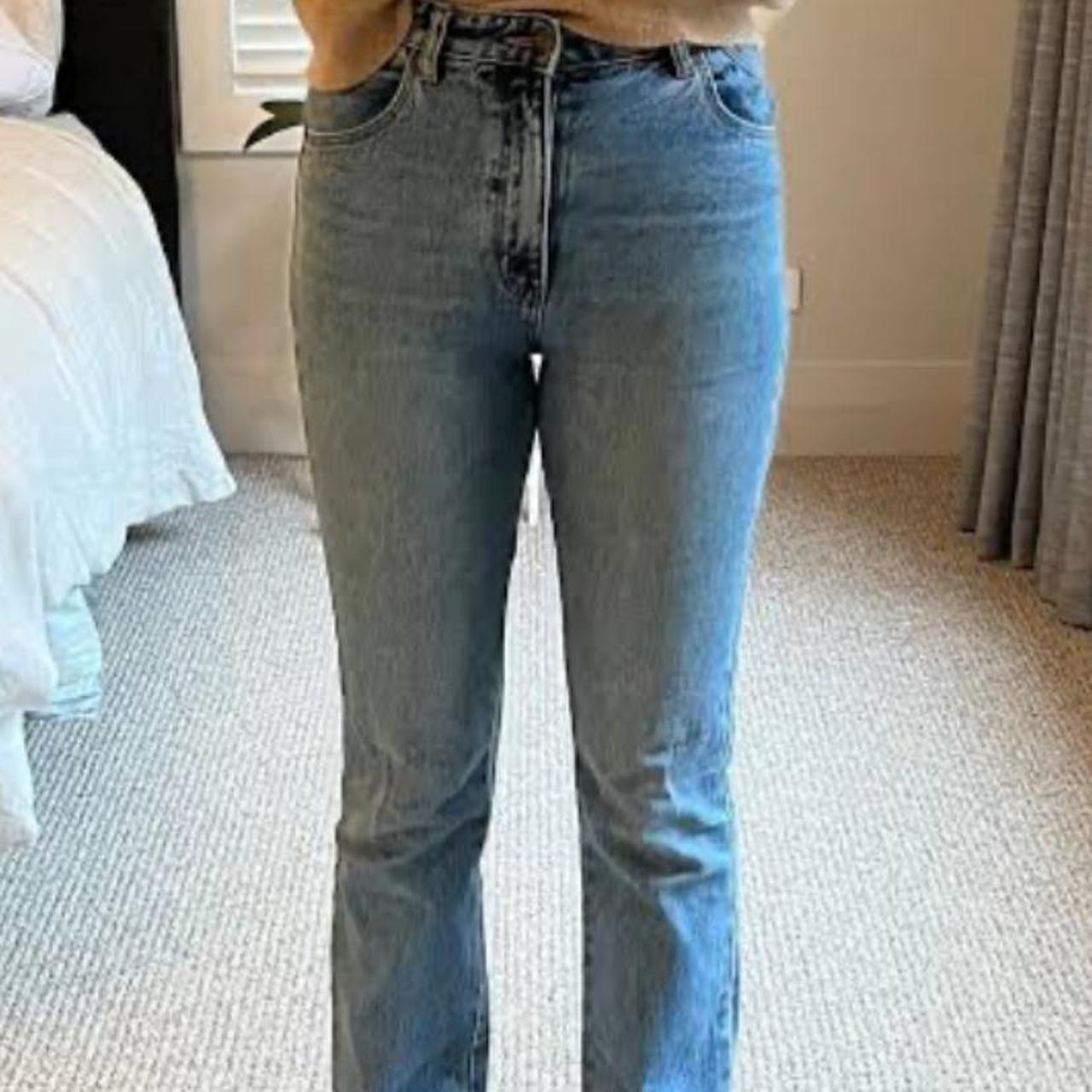 Rollas original high rise straight size 30. Blue... | Depop