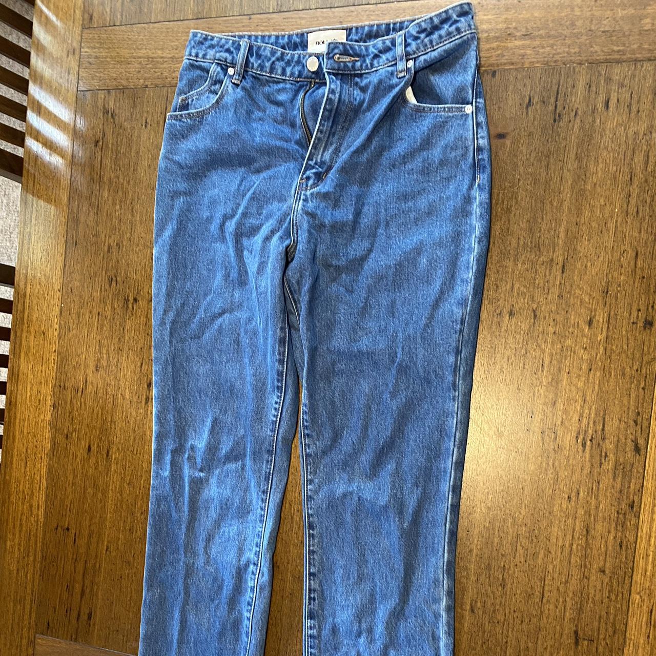 Rollas original high rise straight size 30. Blue... | Depop