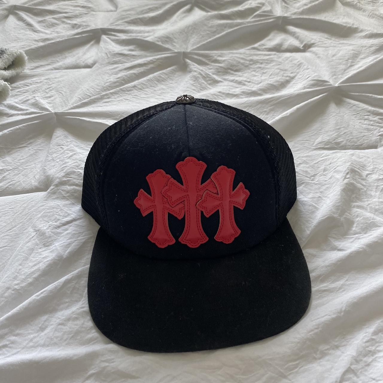 Triple red cross, chrome, hearts, hat - Depop