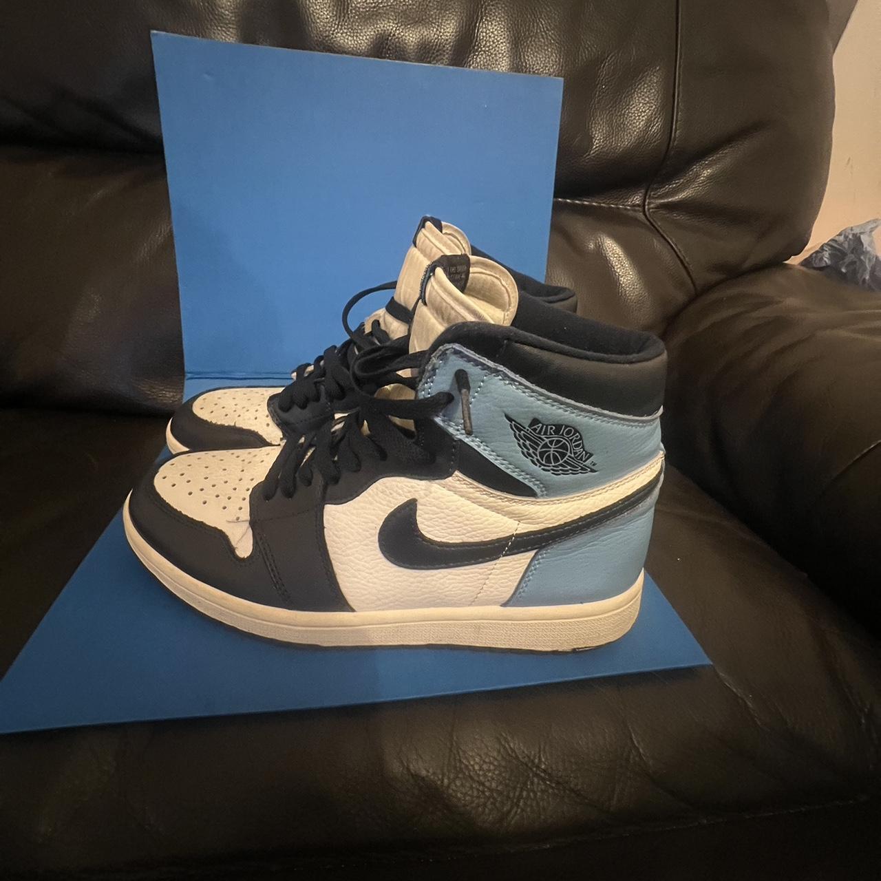 Authentic Jordan one obsidian highs bought for 450... | Depop