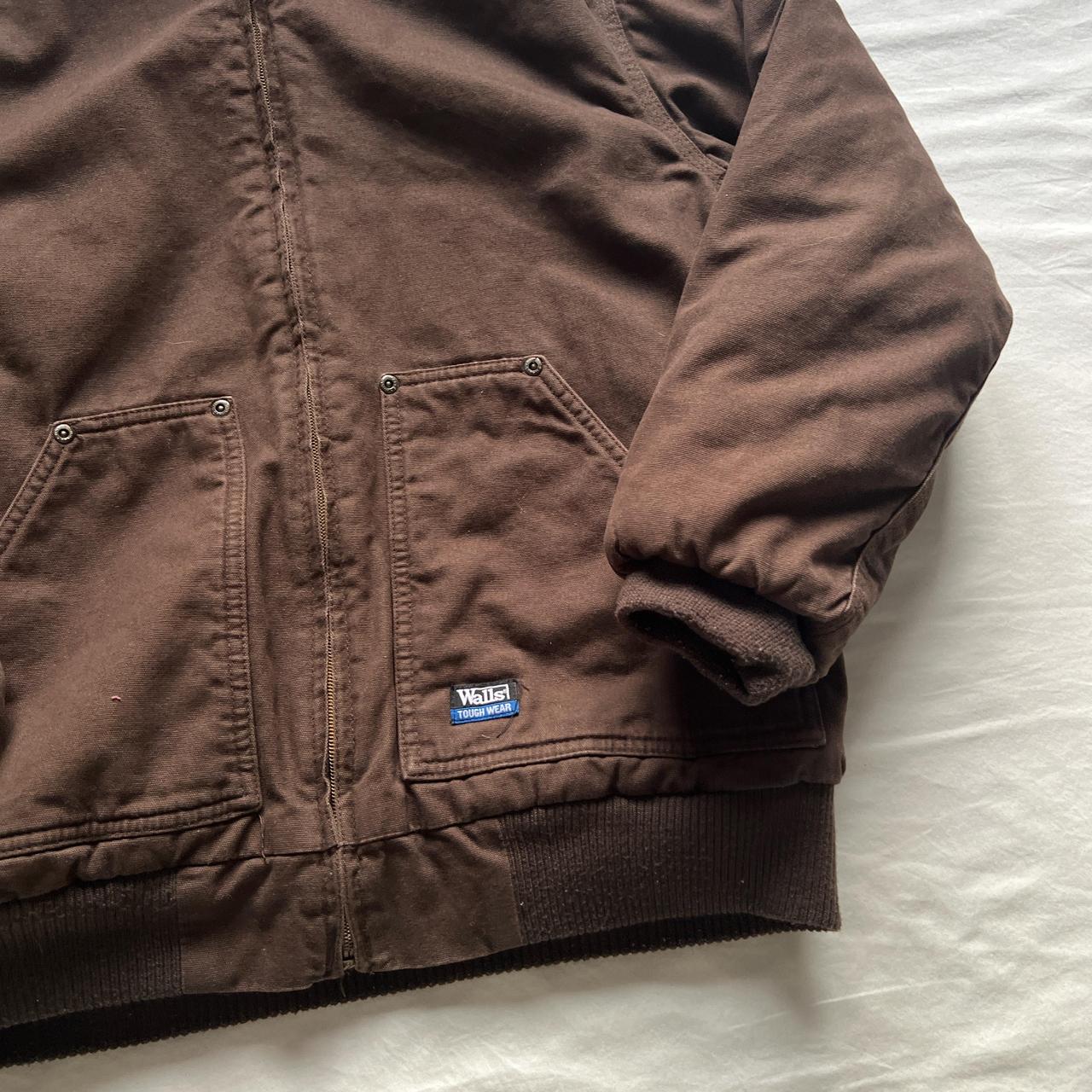 vintage workwear carhartt type jacket brown S this... | Depop