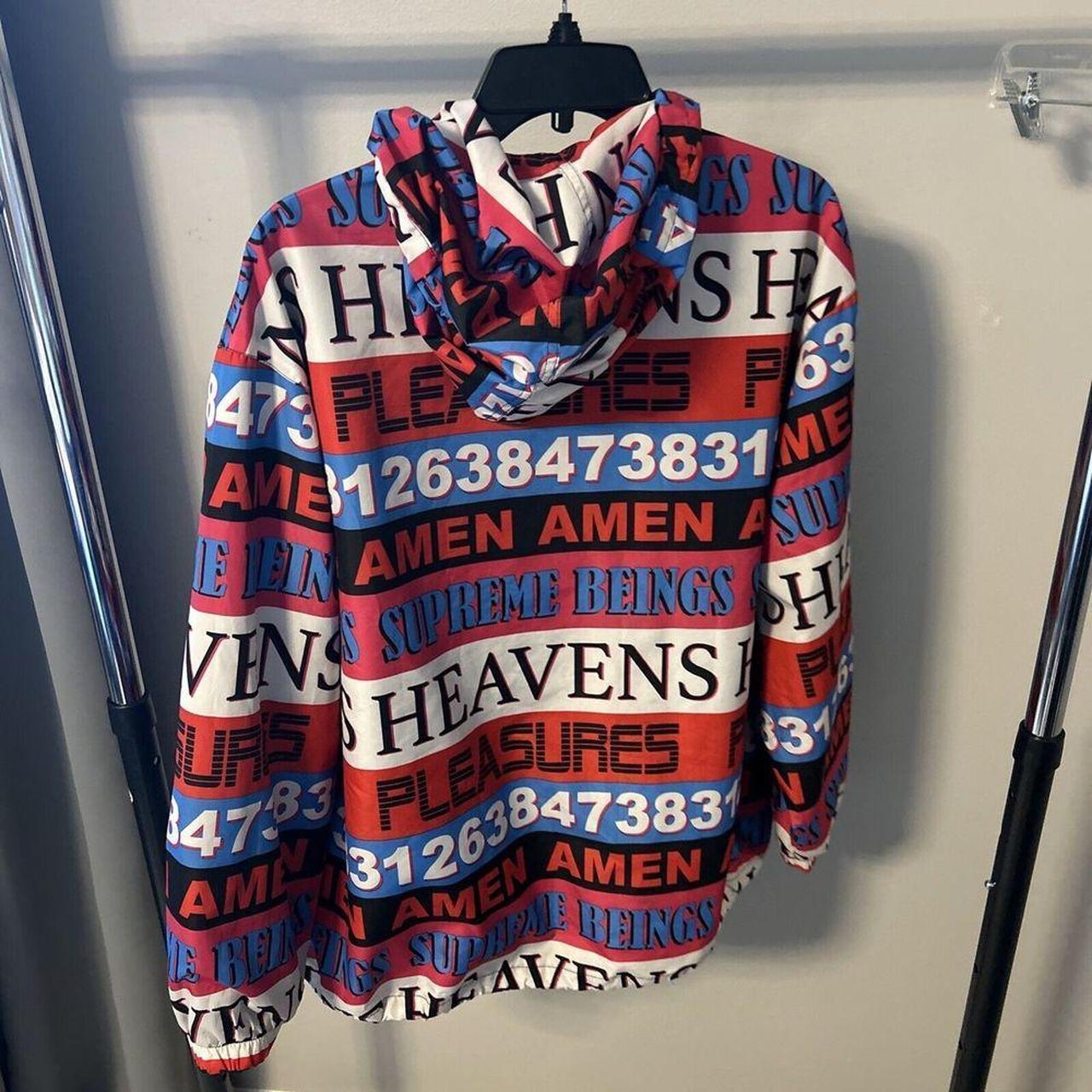 Y2K AOP Forever 21 Supreme Beings Amen Windbreaker... - Depop