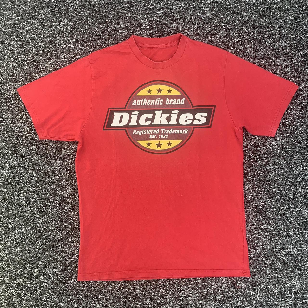 Vintage dickies red graphic t shirt size medium... - Depop