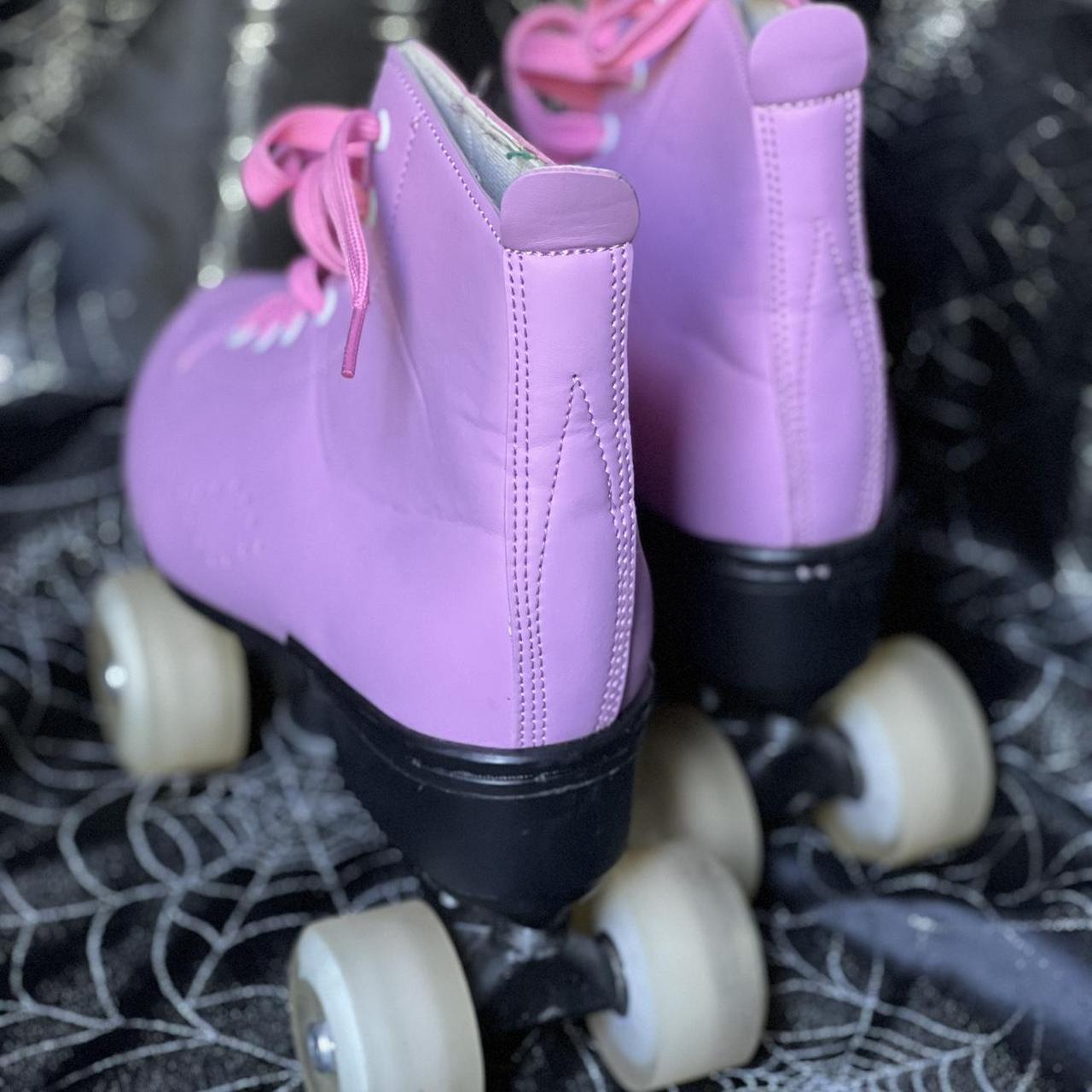 Womens 7 Pink Sure-Grip Skate Co. Roller Skates... | Depop