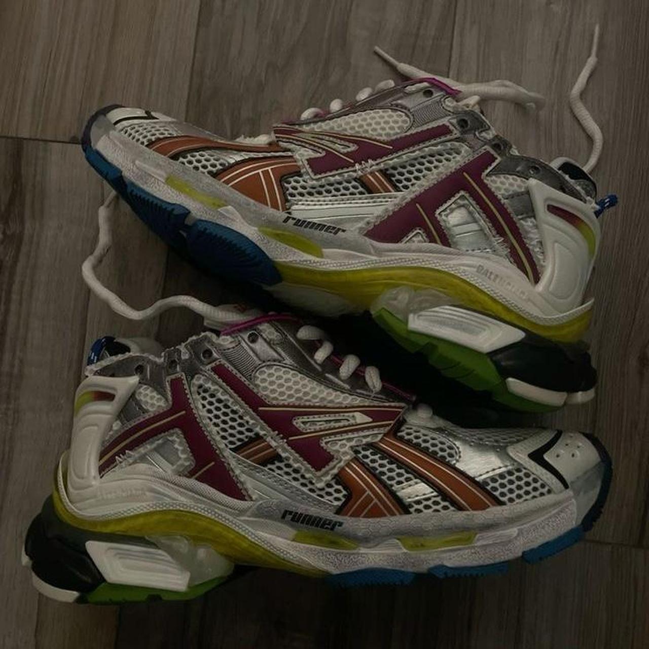 Multi-Color Balenciaga Runners - Depop