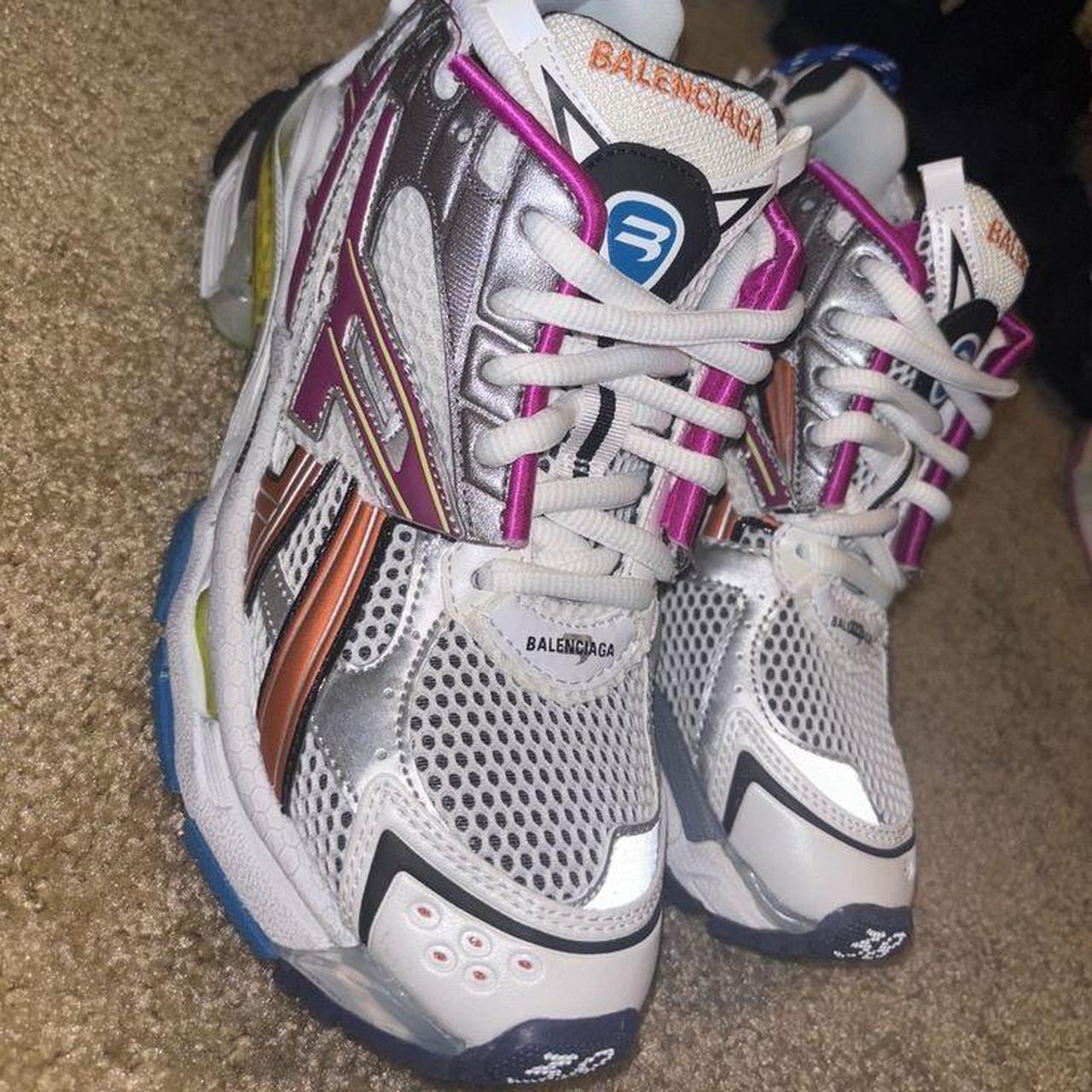 Multi-Color Balenciaga Runners - Depop