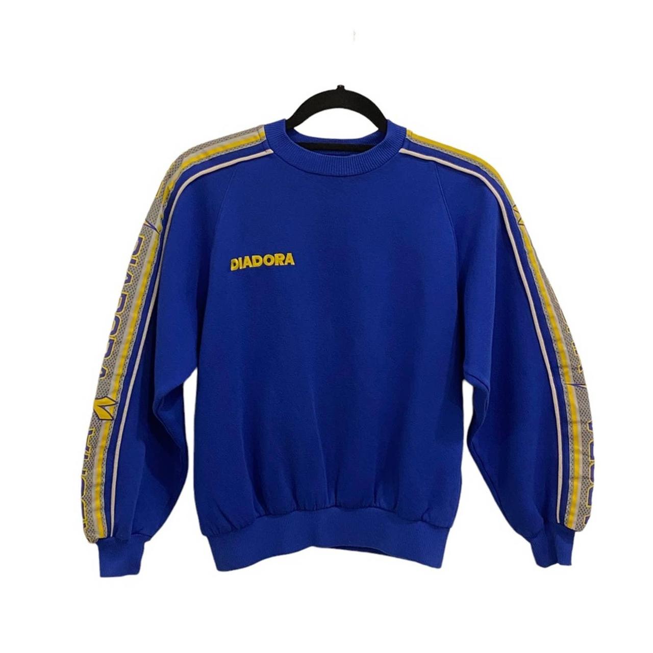 Diadora Kids Crewneck Sweater. Beautiful royal blue... - Depop
