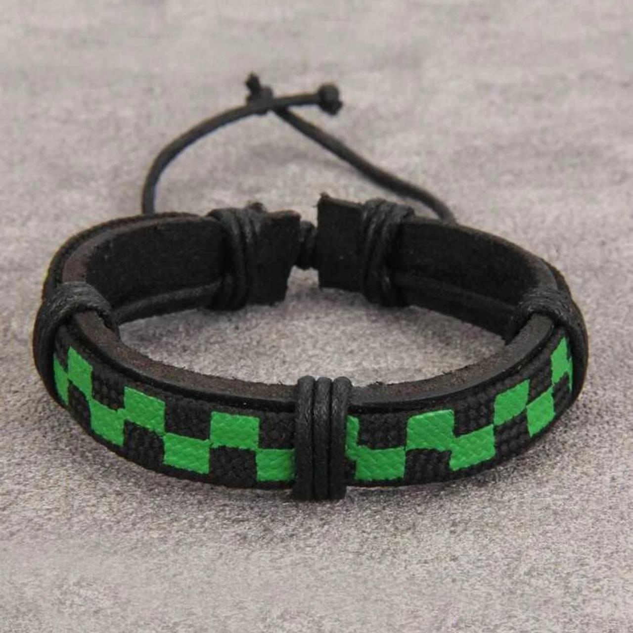 HANDMADE MINECRAFT BRACELET (adjustable) #minecraft - Depop