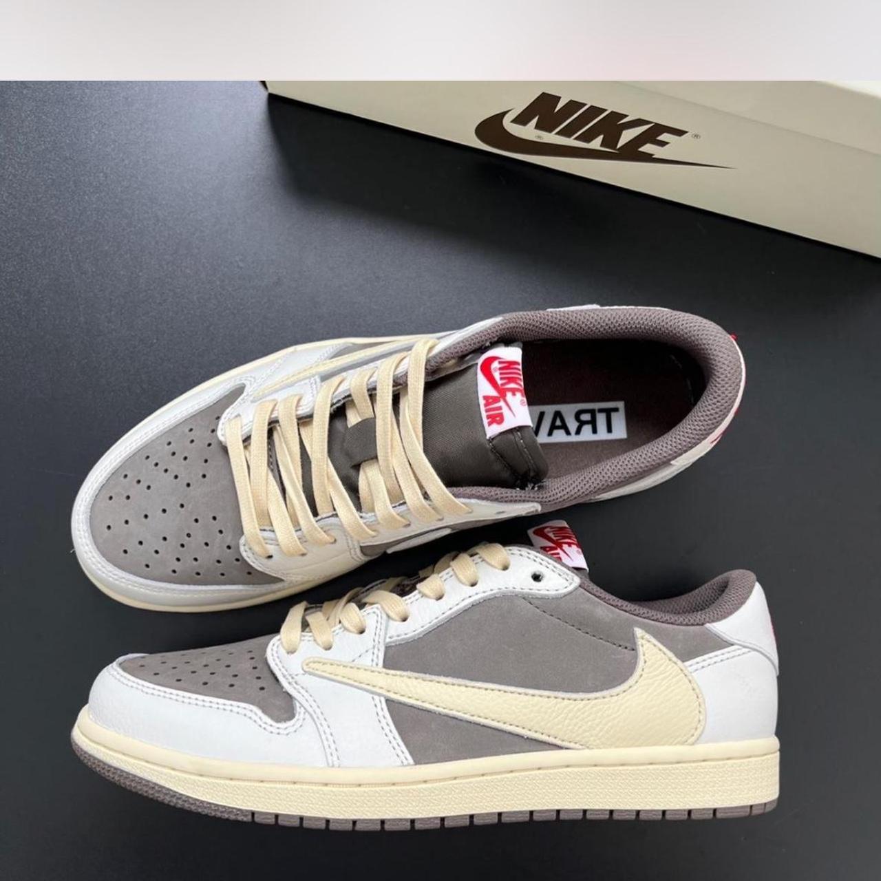 (No box lid) DM BEFORE BUYING Travis Scott x Jordan... - Depop