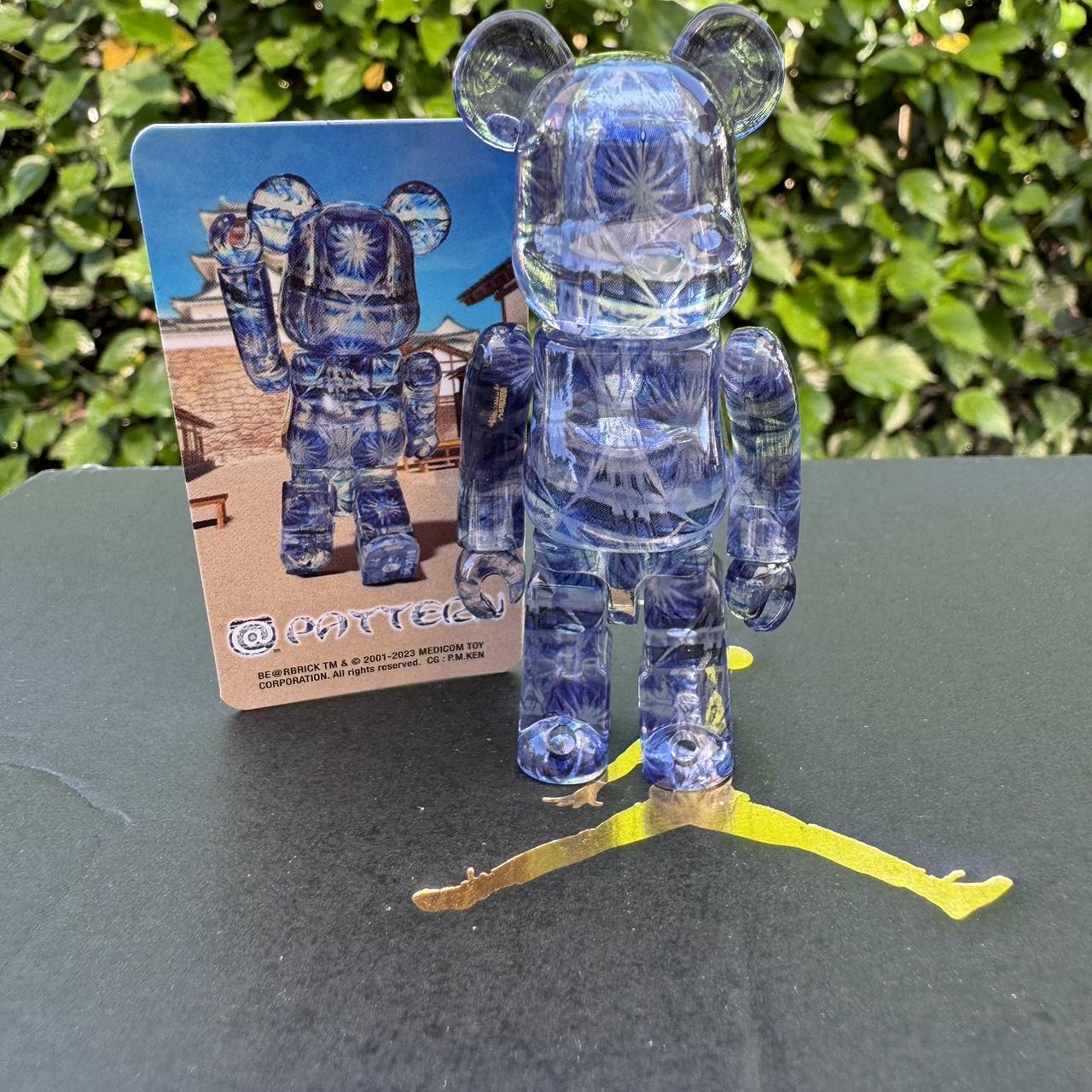 Bearbrick Series 47 Pattern Shibori Denim Clear 100%... - Depop