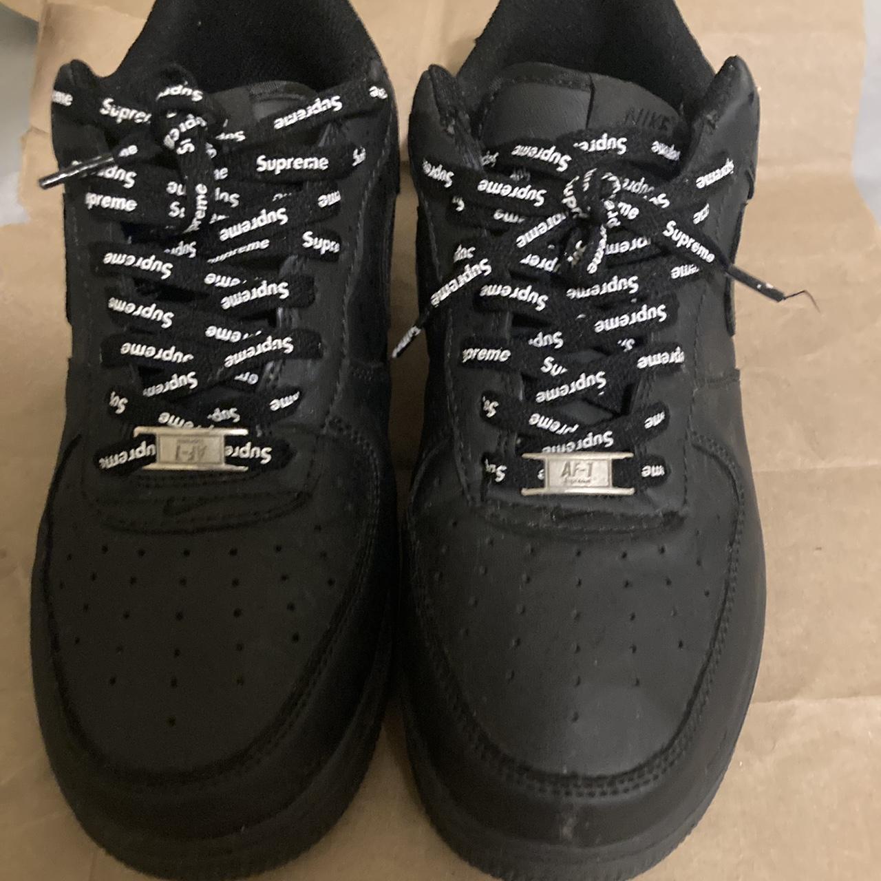 black supreme af1s | Depop