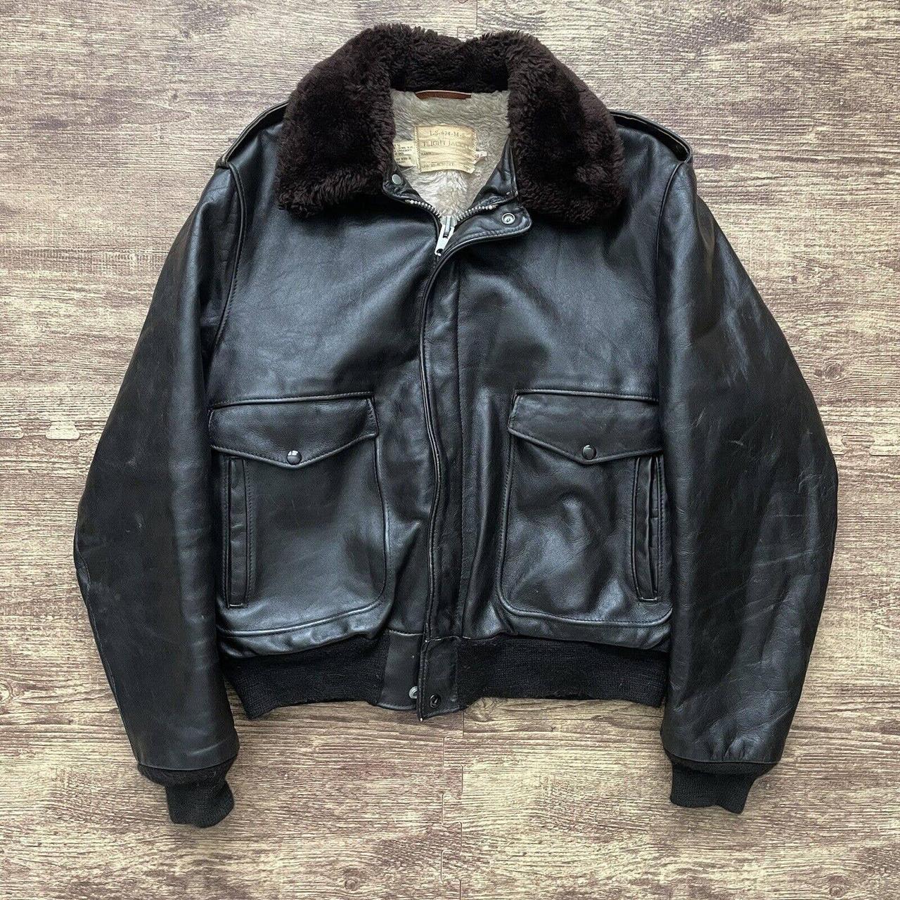 Vintage 1970s SCHOTT NYC I-S-674-M-S Brown Leather... - Depop