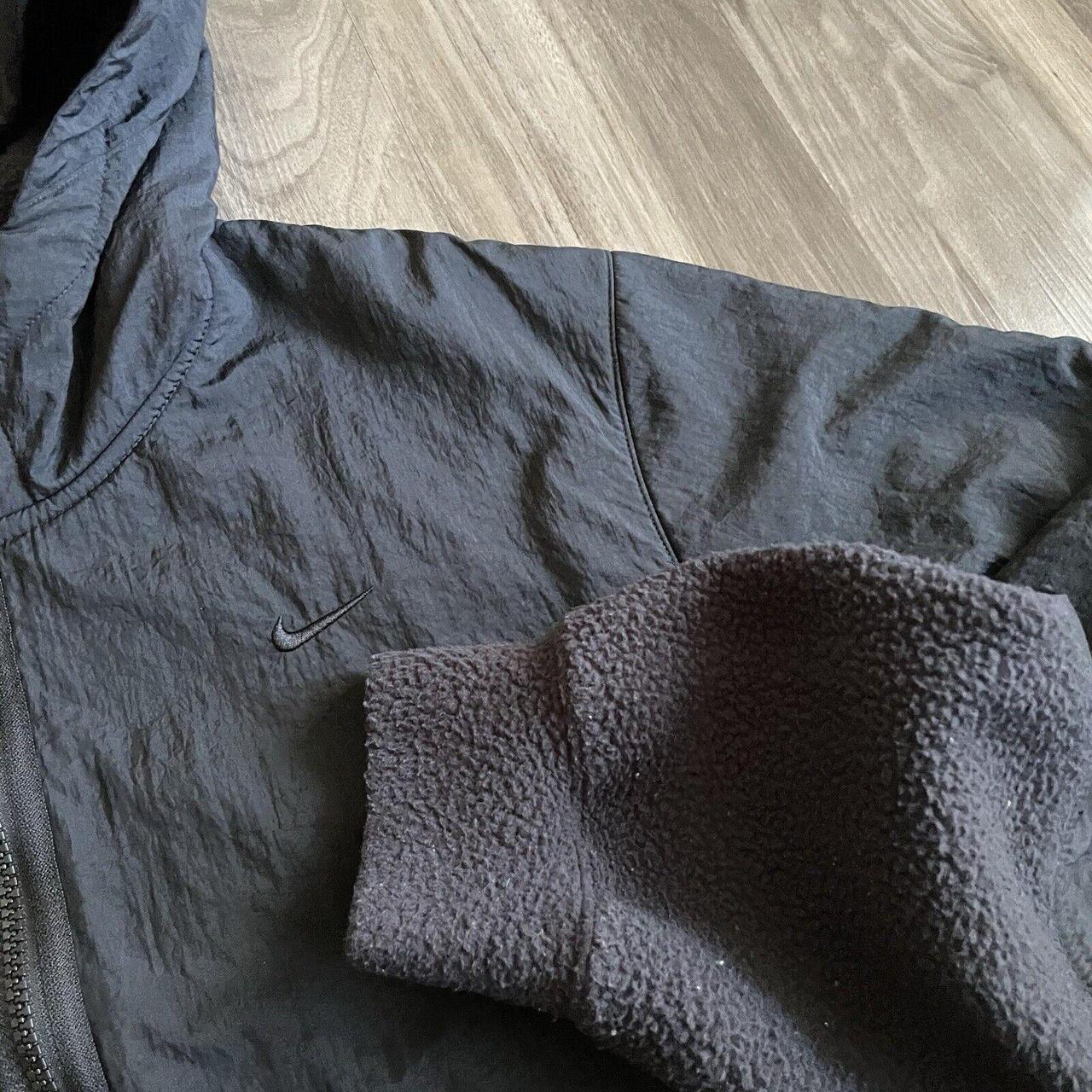 Nike Utility Club Fleece Jacket Size M Zip Up Black... - Depop