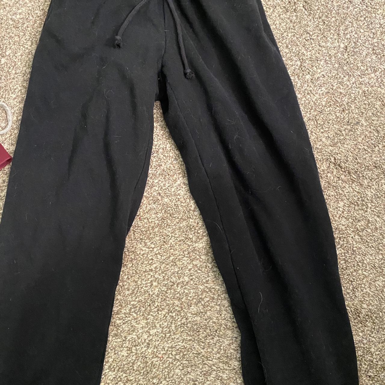 Black sweats no tag but I believe they are from... | Depop