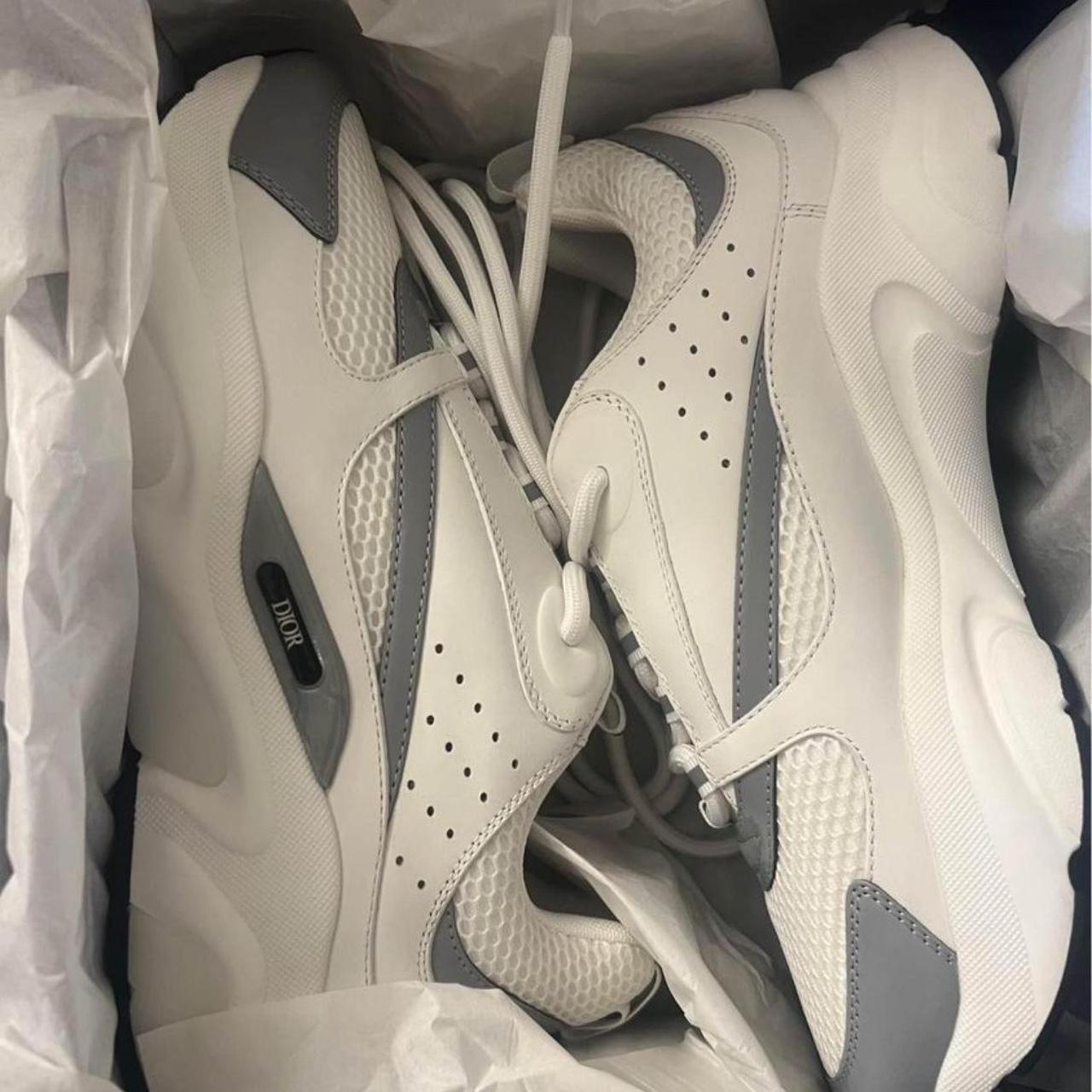 Dior b22 White Print Blue - Depop