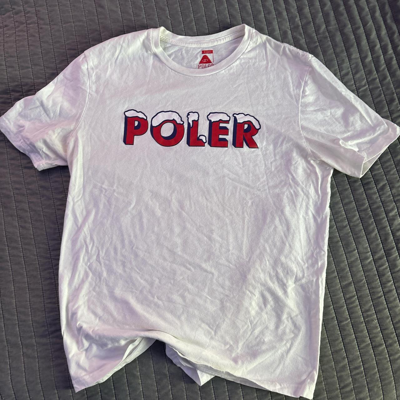 Poler graphic tee (snow logo) #skate #camping | Depop